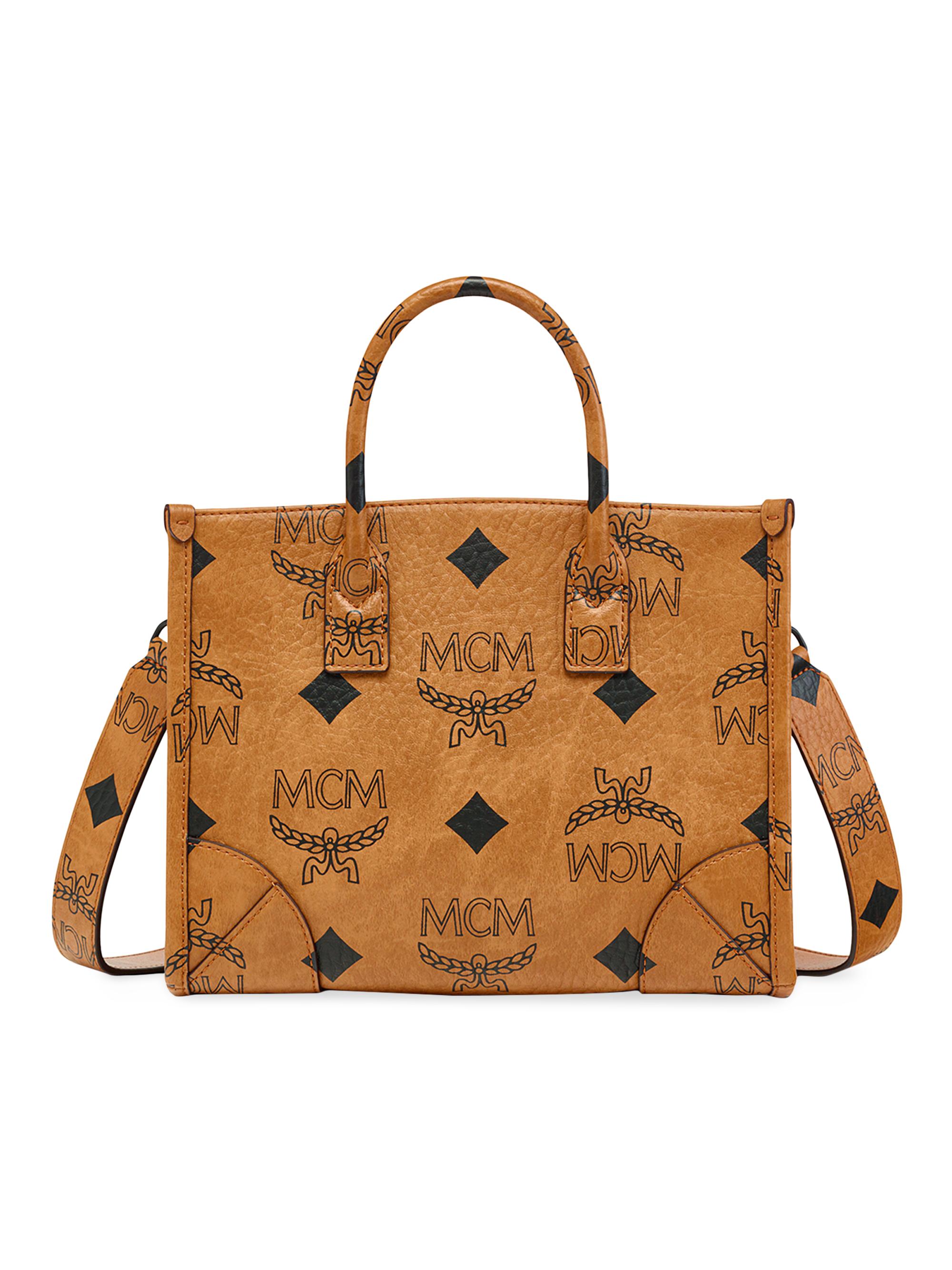 Shop MCM Small Munchen Maxi Monogram Tote Bag | Saks Fifth Avenue