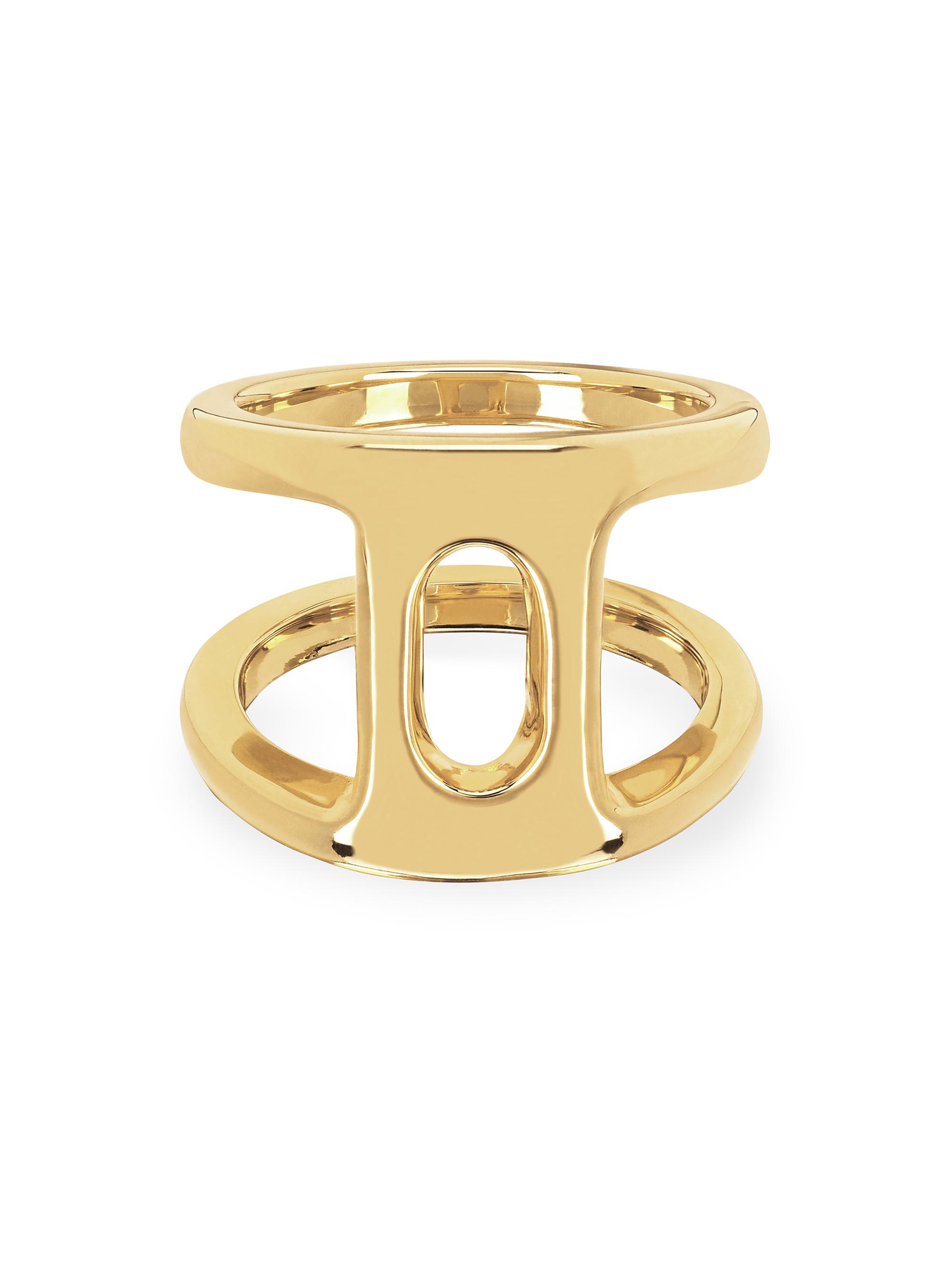 Shop Hoorsenbuhs Dame Phantom II 18K Yellow Gold Cage Ring | Saks Fifth ...
