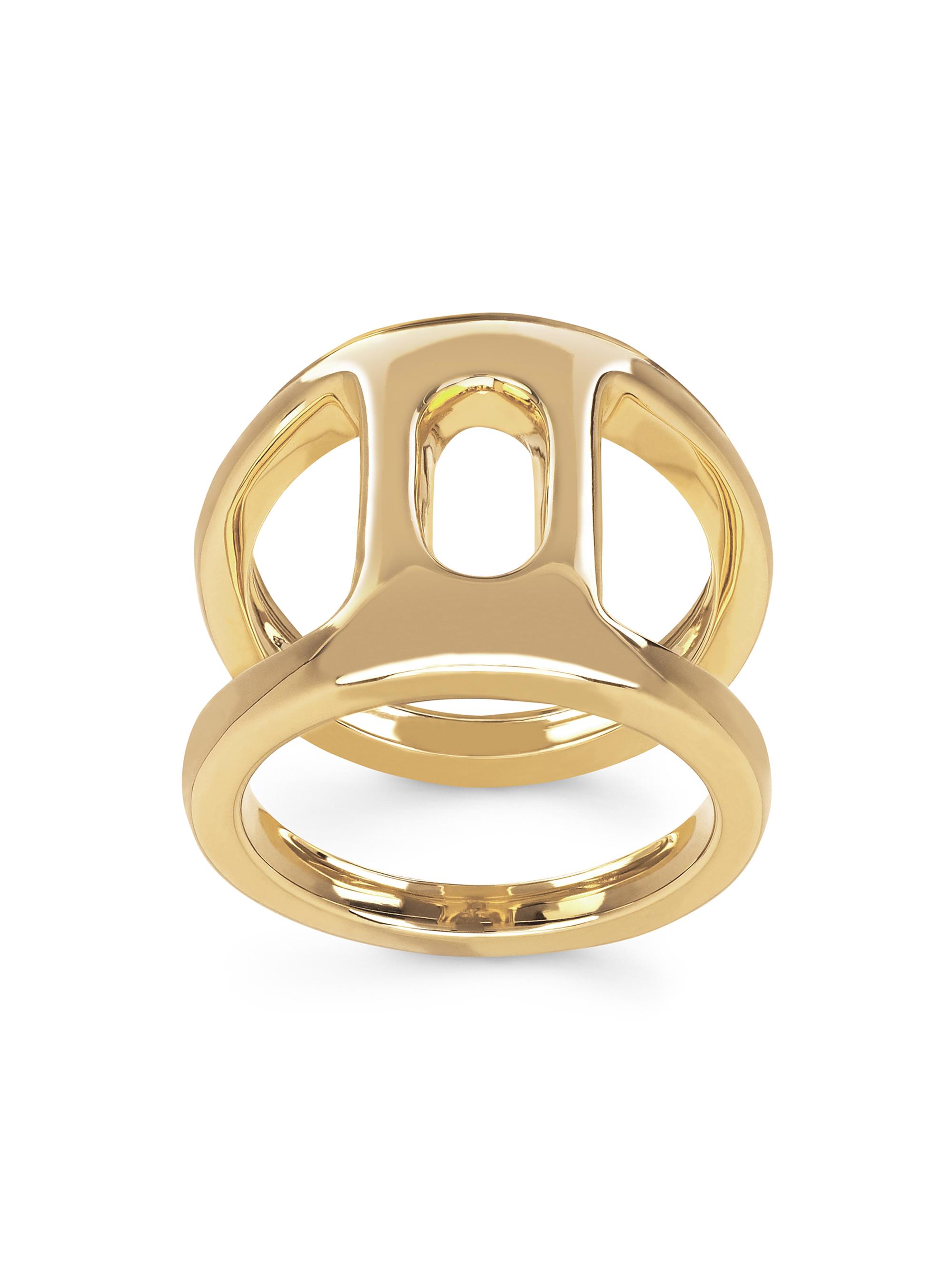 Shop Hoorsenbuhs Dame Phantom II 18K Yellow Gold Cage Ring | Saks Fifth ...