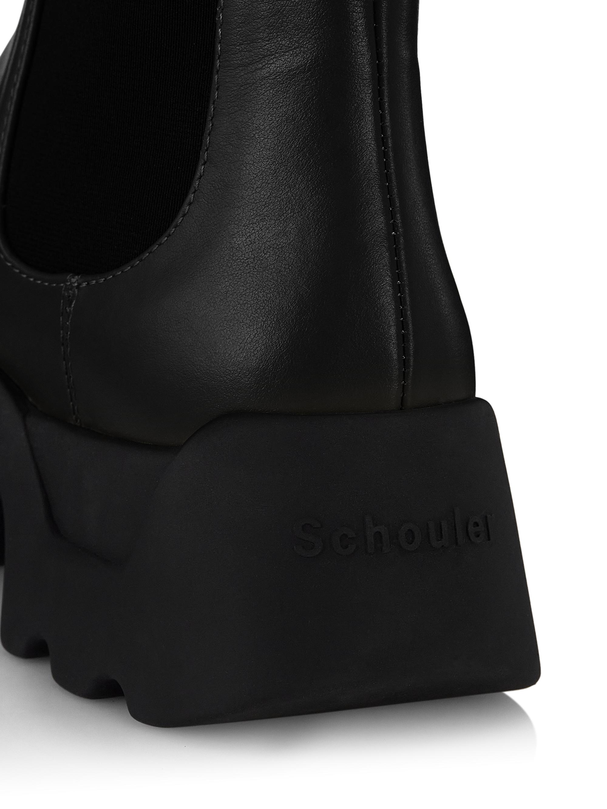 Shop Proenza Schouler Stomp Leather Chelsea Boots | Saks Fifth Avenue