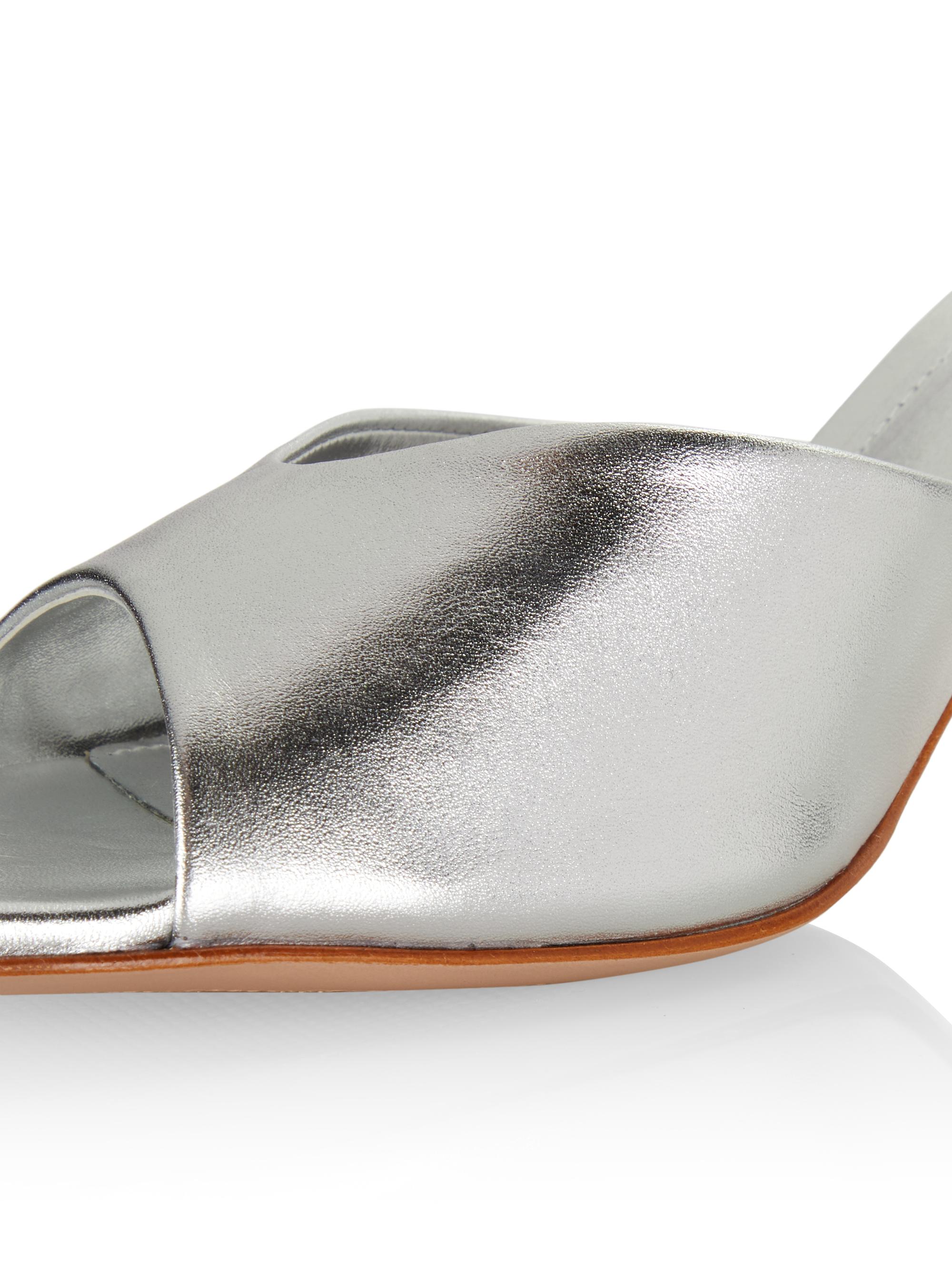 Shop Schutz Dethalia Pin-Heel Mule Sandals | Saks Fifth Avenue