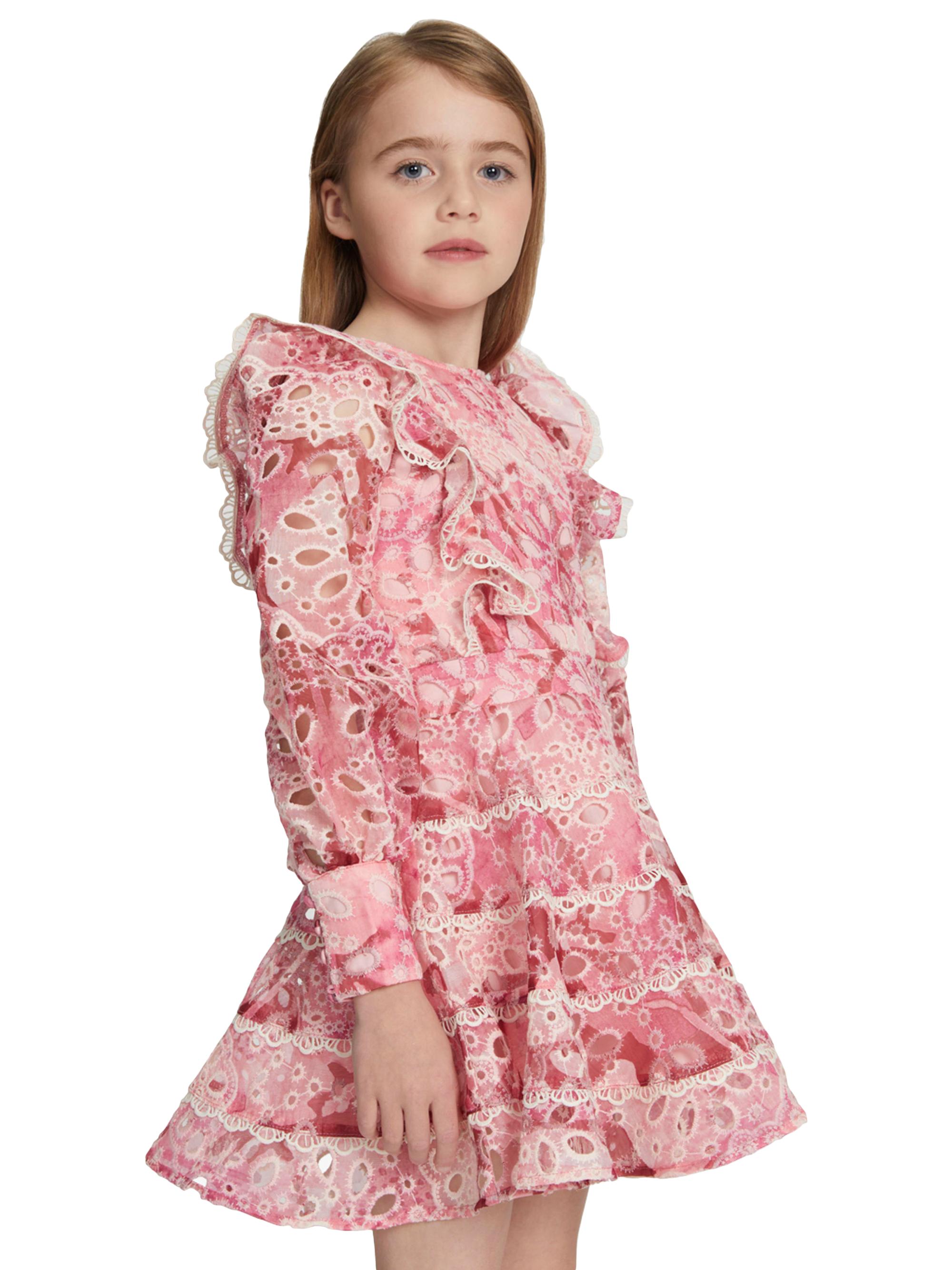 Shop Bardot Junior Girl's Palm Print Eyelet Dress | Saks Fifth Avenue