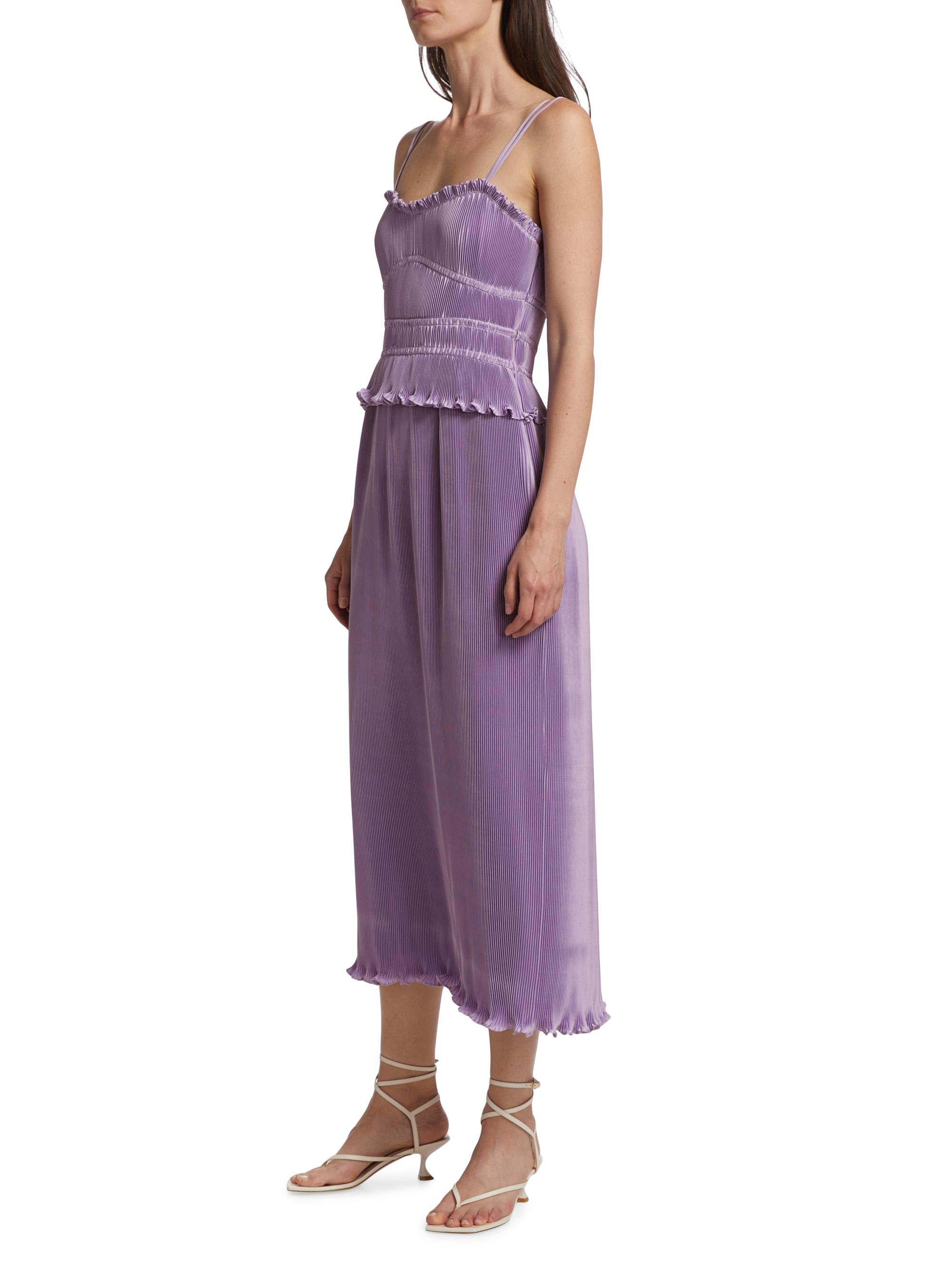 Shop Derek Lam 10 Crosby Brisha Pleated Midi-Dress | Saks Fifth Avenue
