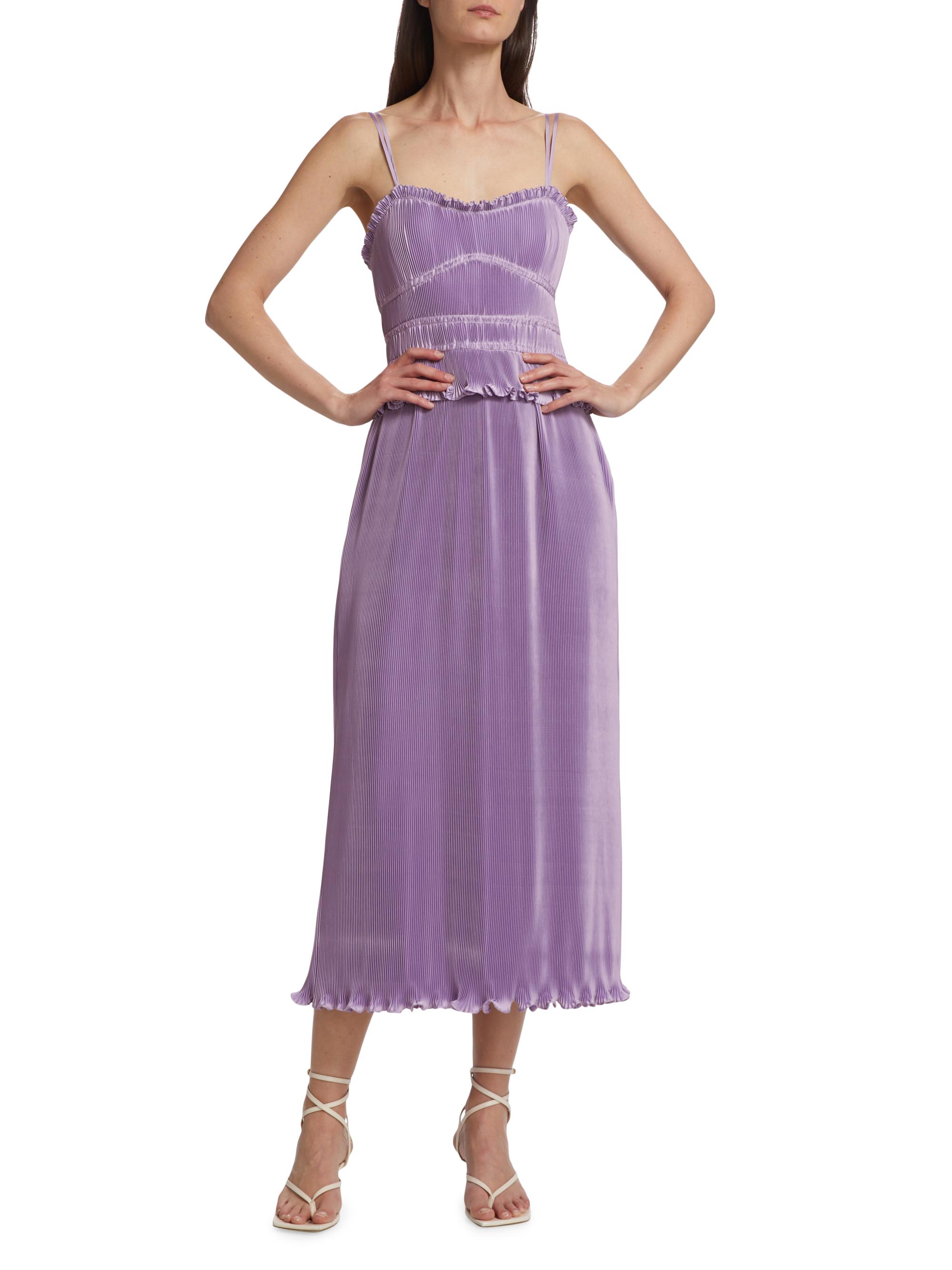 Shop Derek Lam 10 Crosby Brisha Pleated Midi-Dress | Saks Fifth Avenue