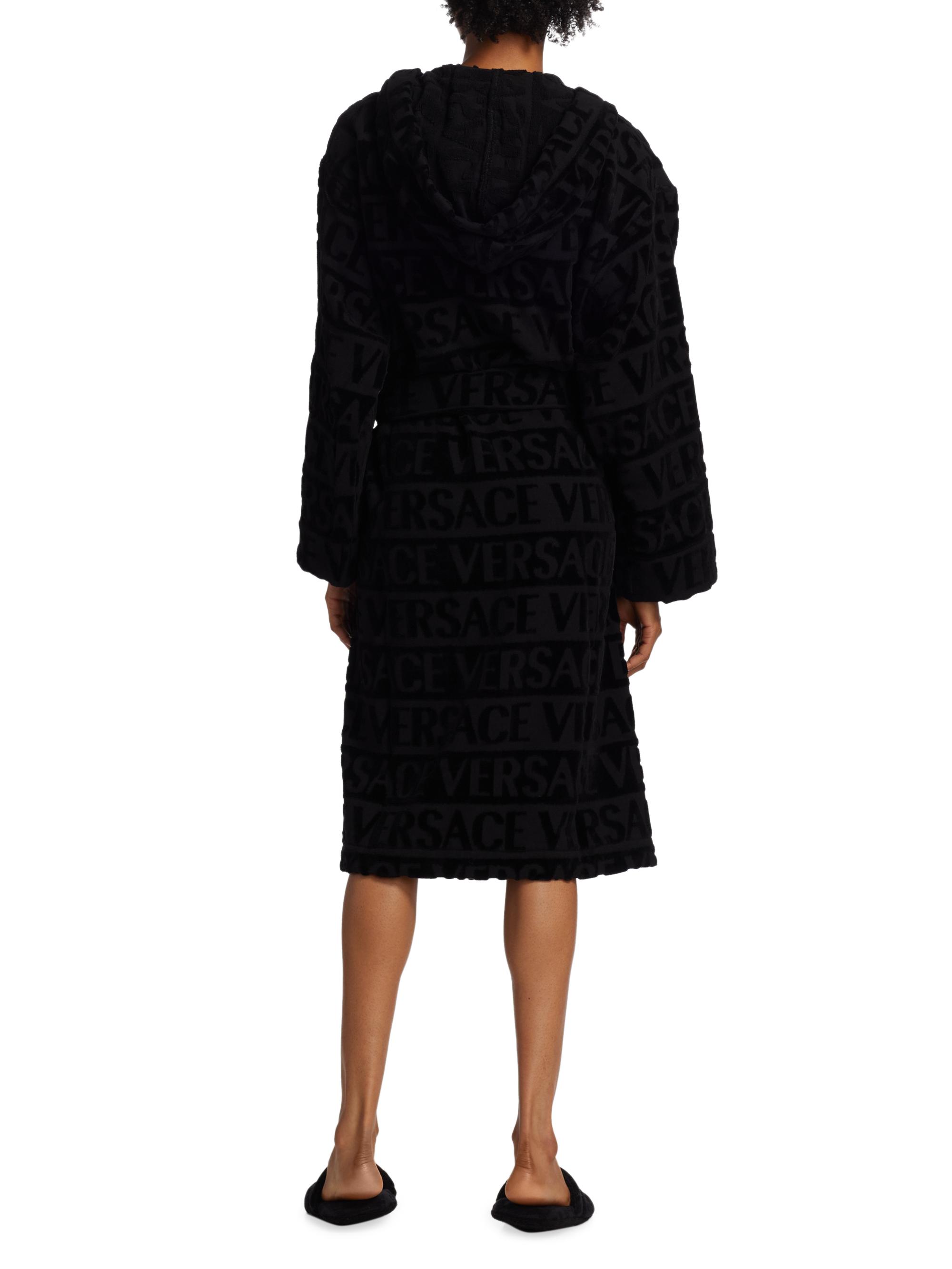 Shop Versace Repeat Logo Cotton Robe | Saks Fifth Avenue