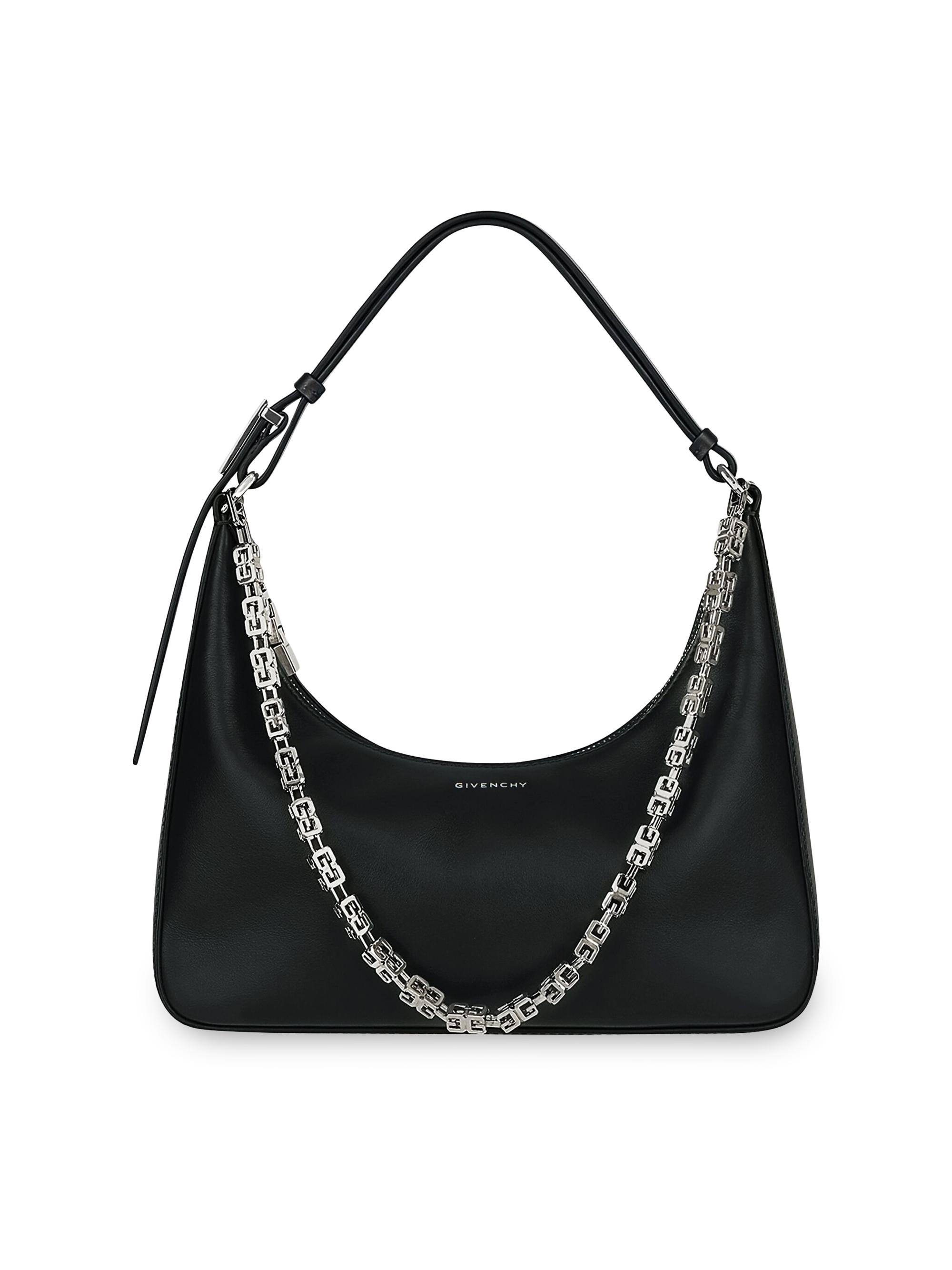 Shop Givenchy Moon Cut Slim Leather Hobo Bag | Saks Fifth Avenue