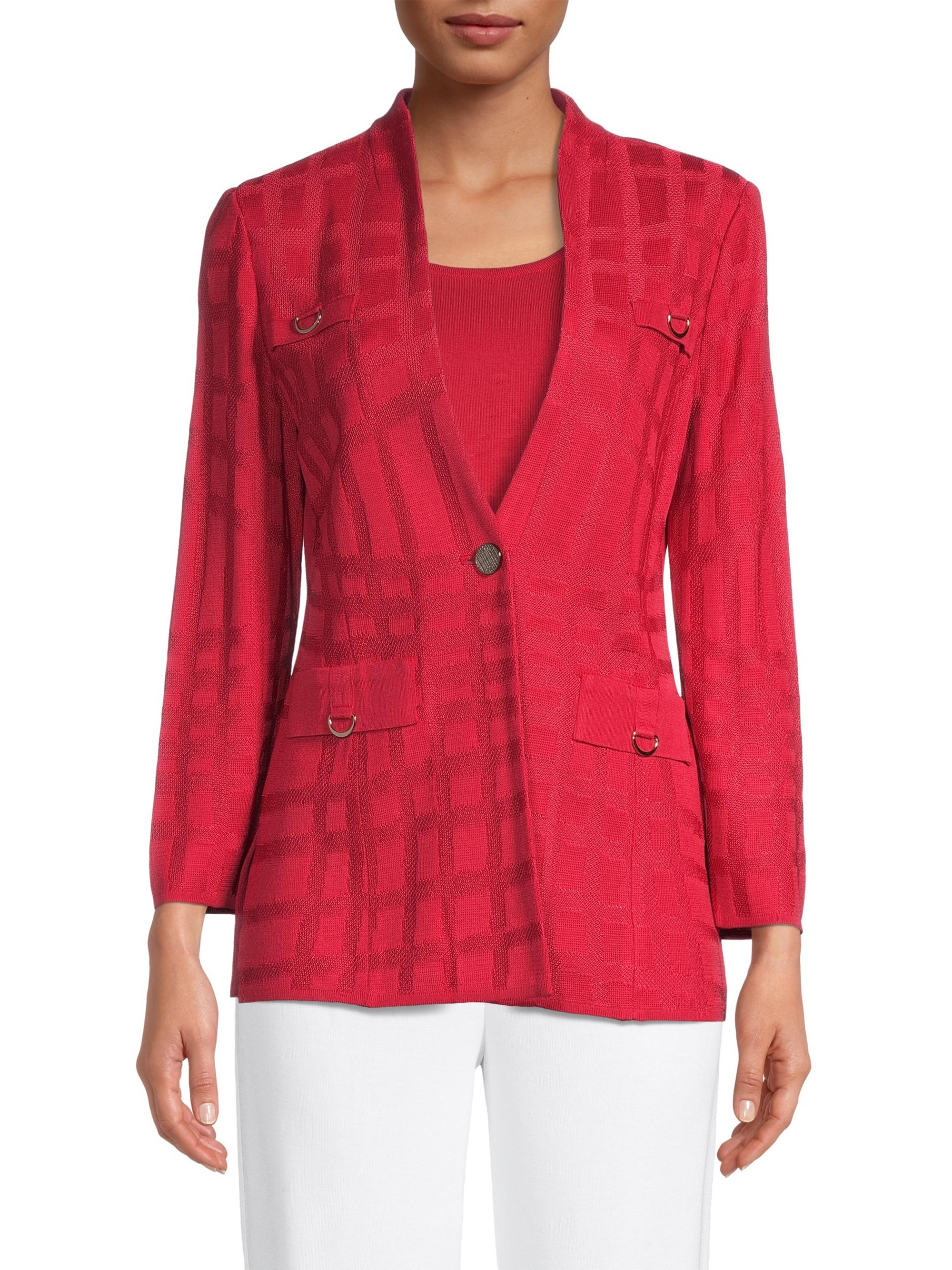 Shop Misook Textured Knit Jacket | Saks Fifth Avenue