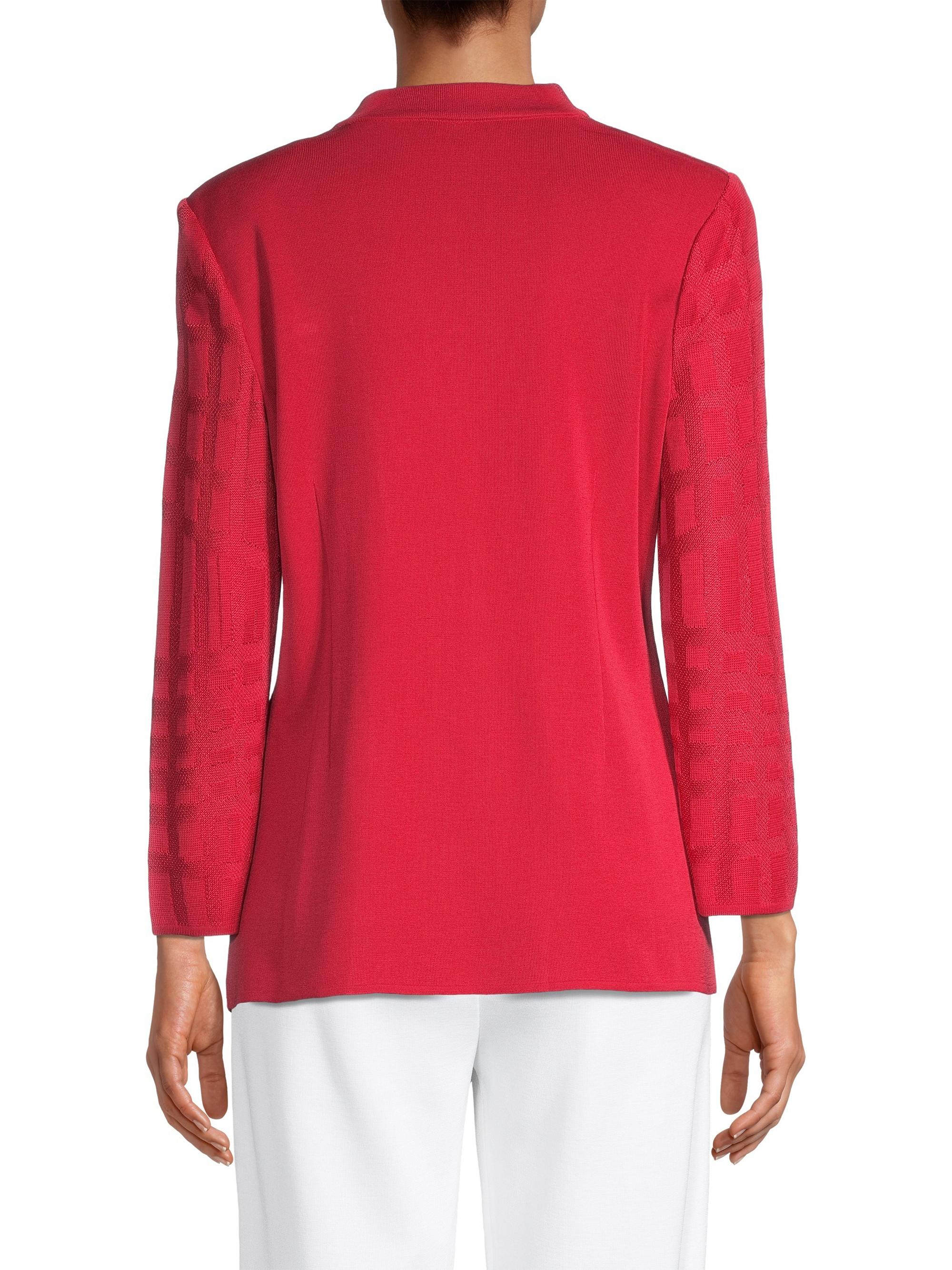 Shop Misook Textured Knit Jacket | Saks Fifth Avenue