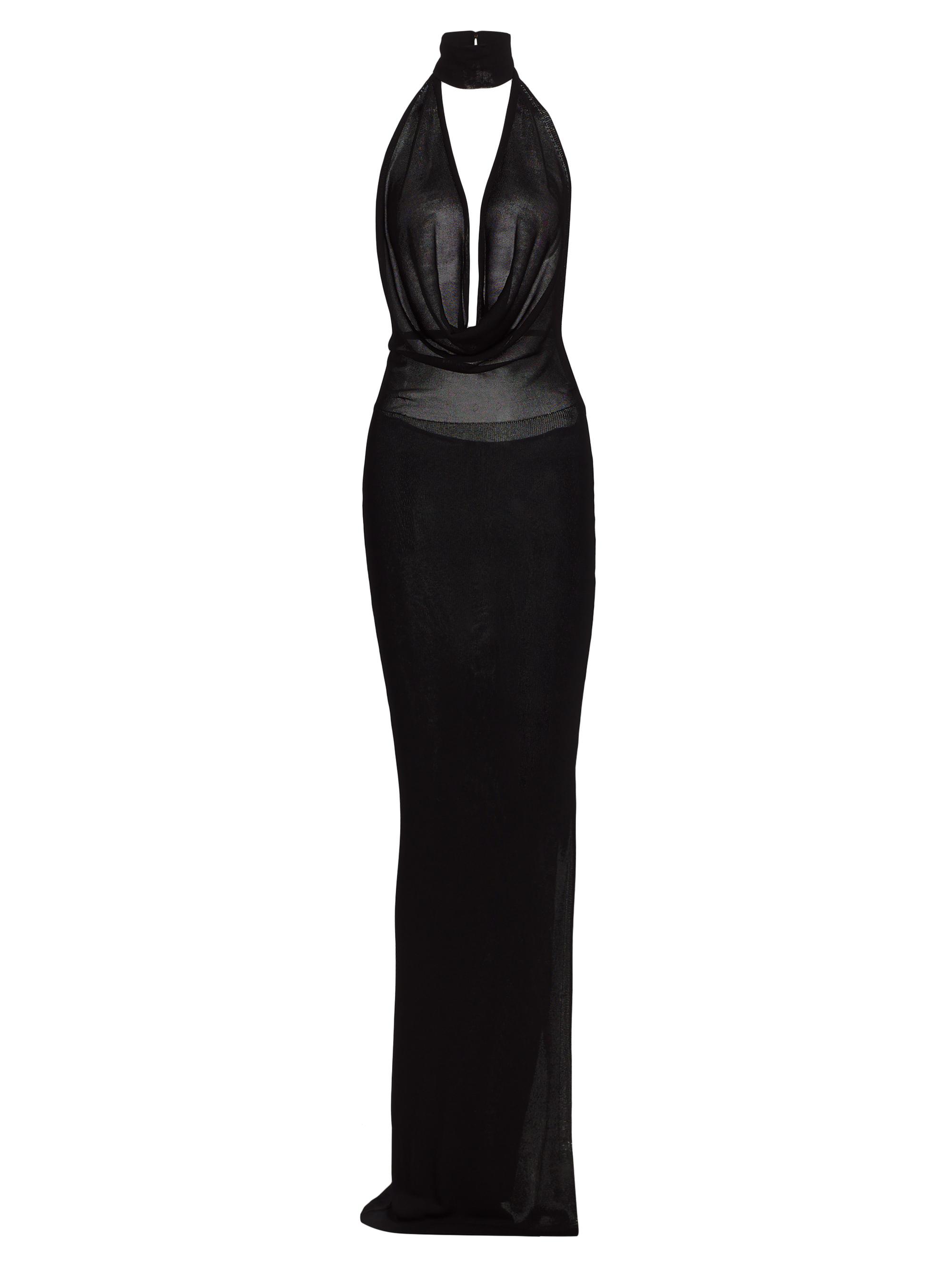 Shop Aya Muse Inaria High-Neck & Open-Back Gown | Saks Fifth Avenue