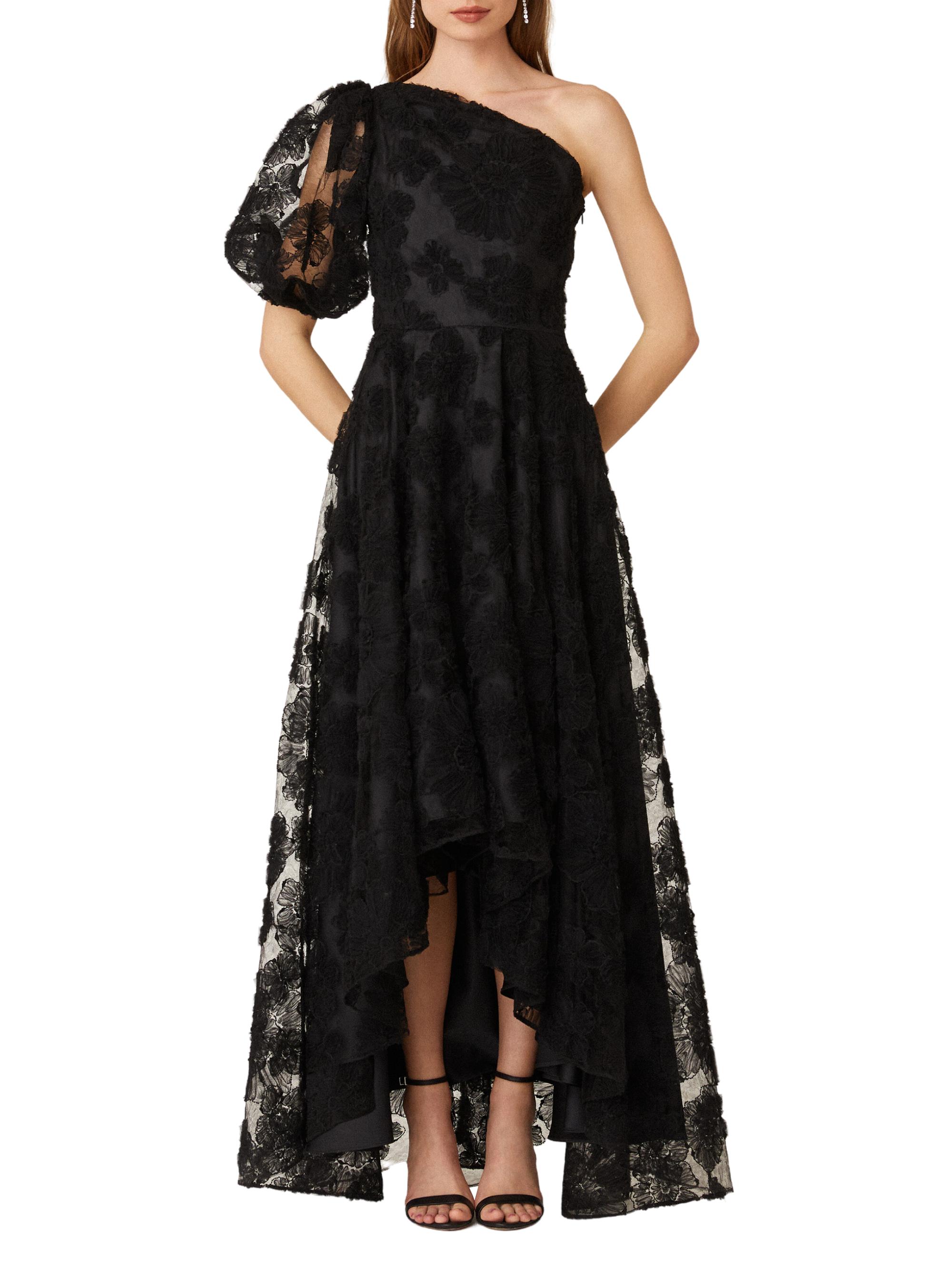Shop Shoshanna Noho One-Shoulder Floral Tulle Gown | Saks Fifth Avenue