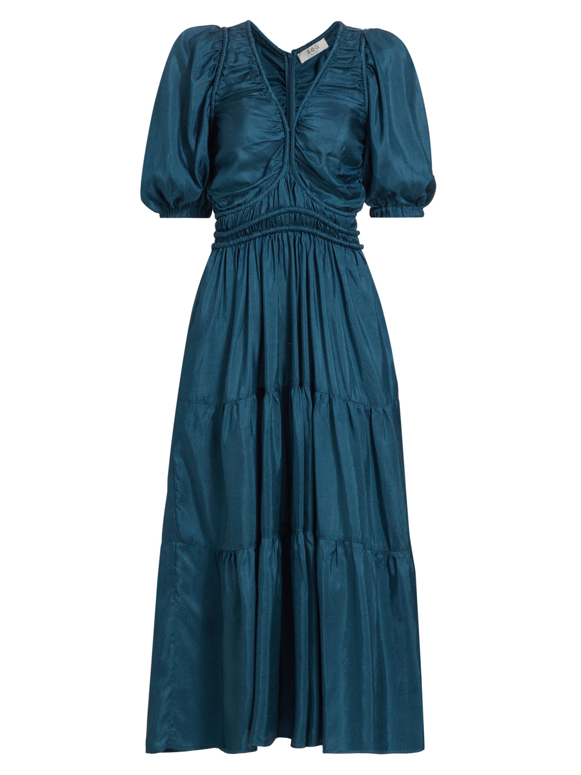 Shop Sea Kyle Silk V-Neck Maxi Dress | Saks Fifth Avenue