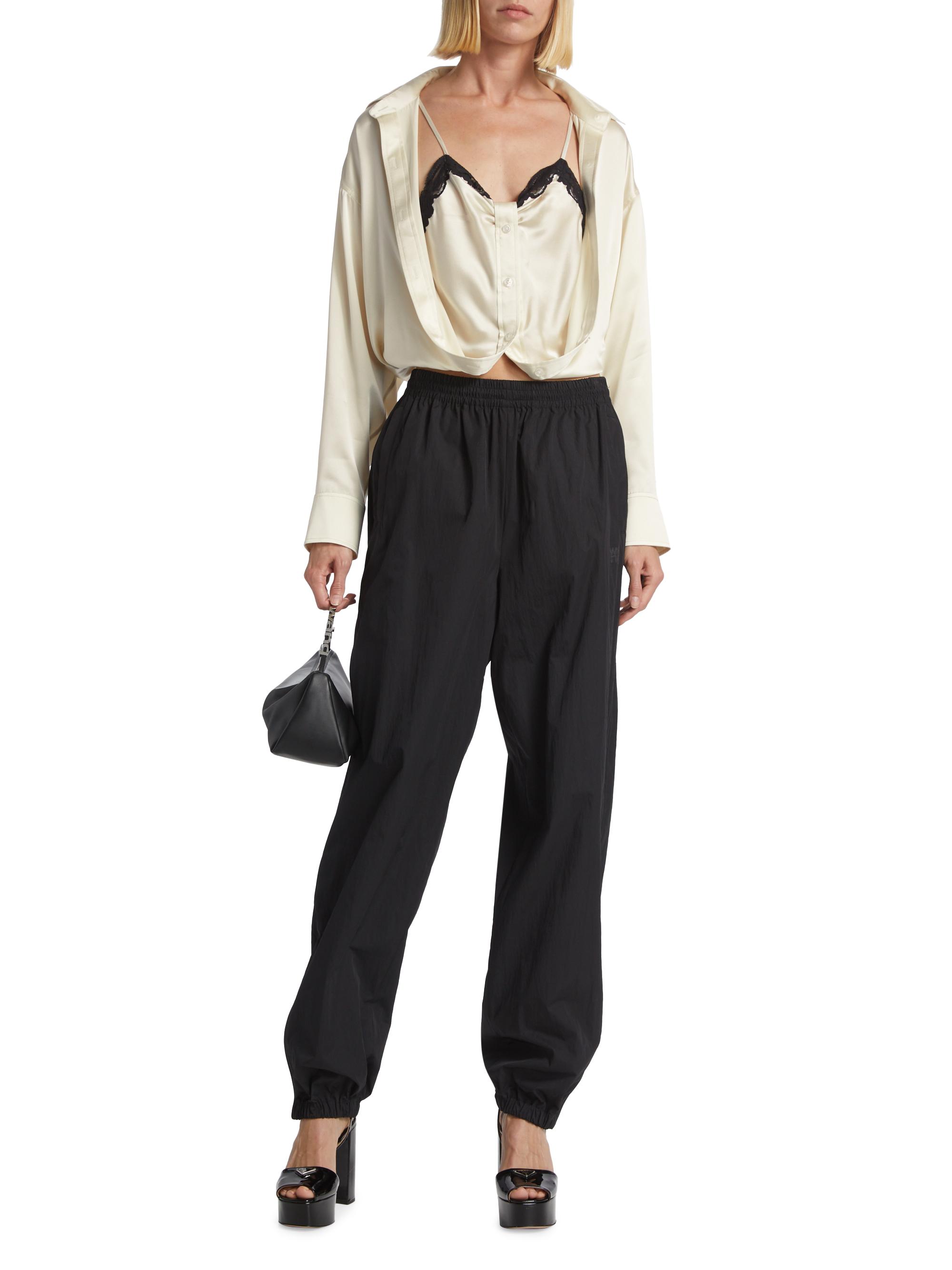 Shop alexanderwang.t Puff-Logo Track Pants | Saks Fifth Avenue