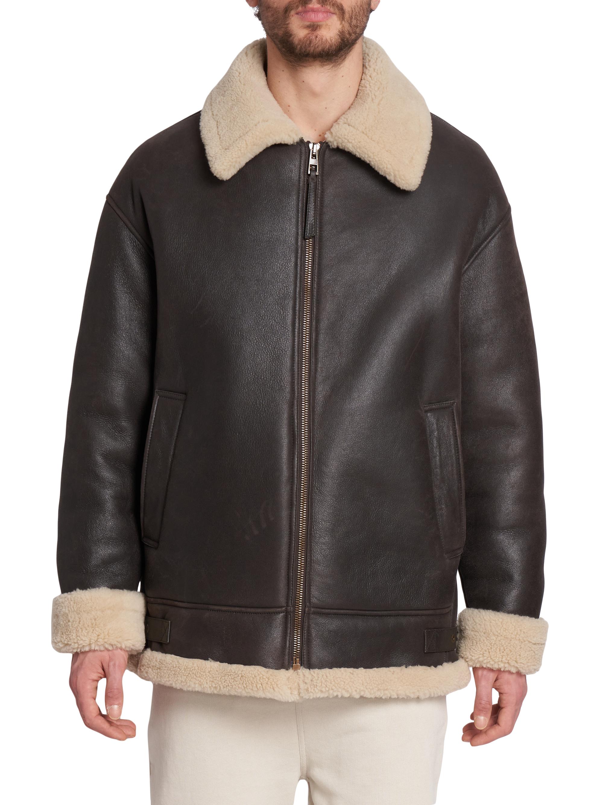 Shop LOEWE Shearling Aviator Jacket | Saks Fifth Avenue