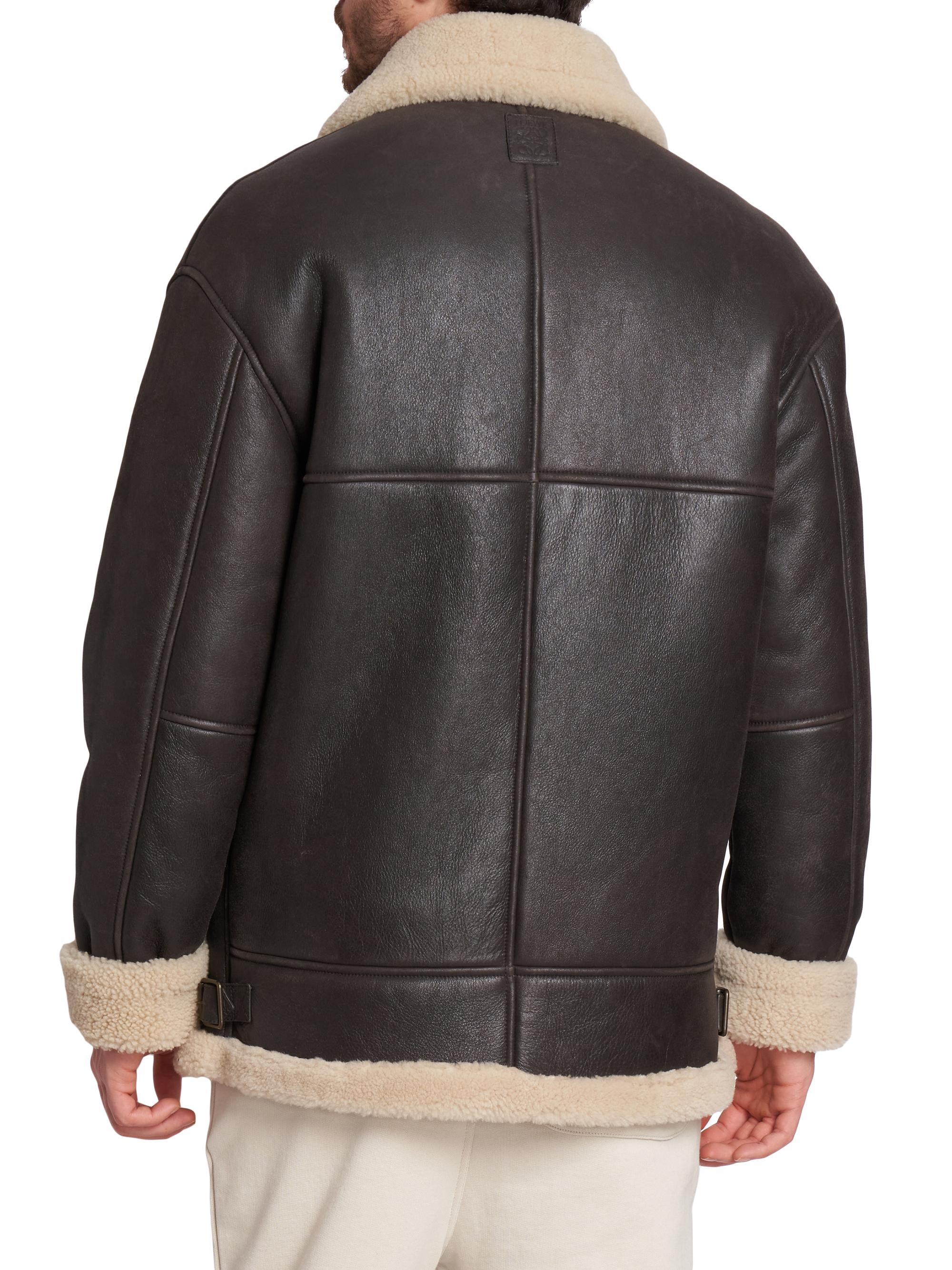 Shop LOEWE Shearling Aviator Jacket | Saks Fifth Avenue