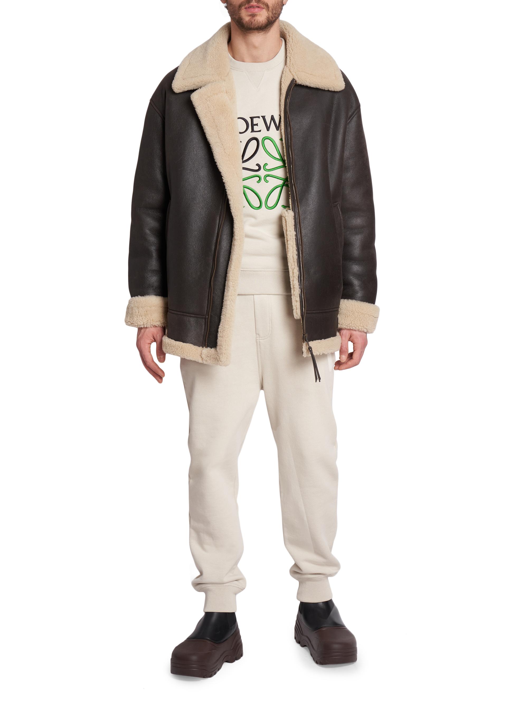 Shop LOEWE Shearling Aviator Jacket | Saks Fifth Avenue