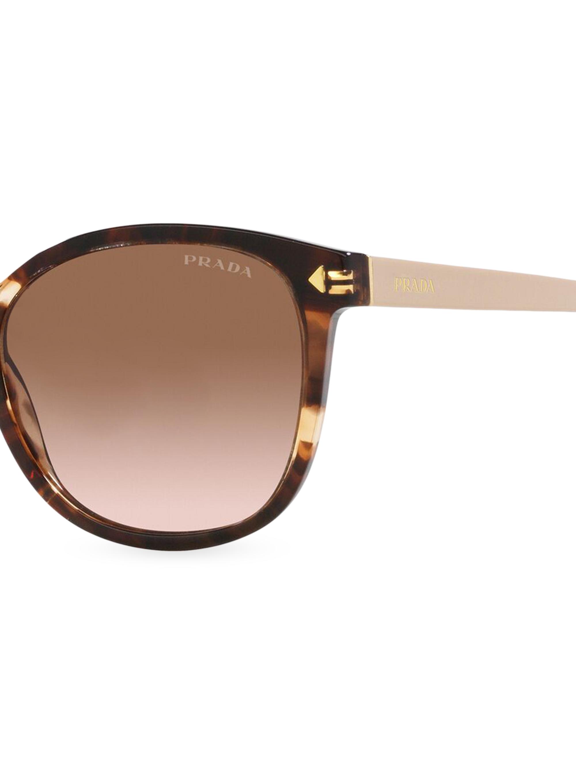 Shop Prada 53MM Round Sunglasses | Saks Fifth Avenue