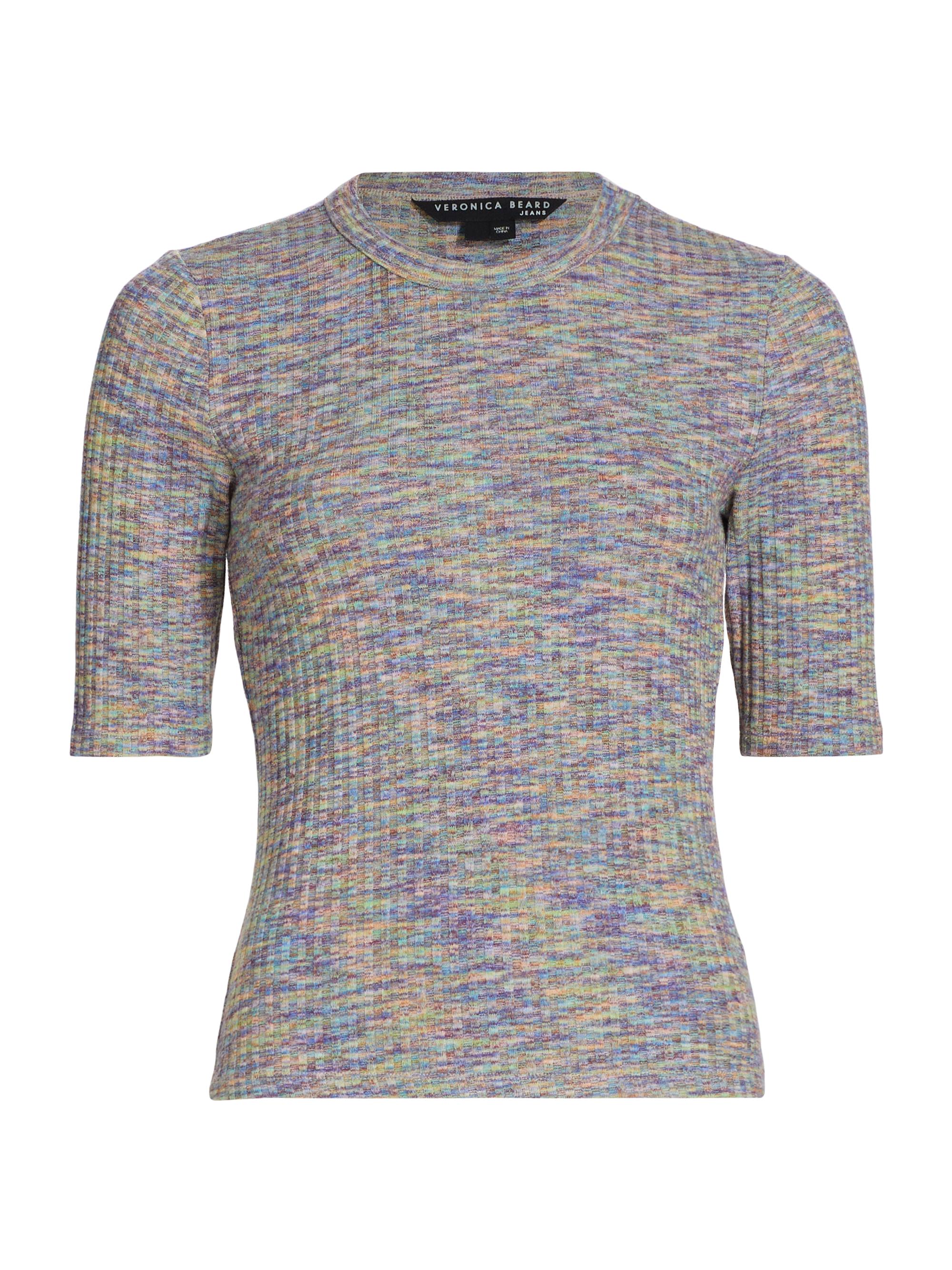 Shop Veronica Beard Larke Heathered Rib-Knit Tee | Saks Fifth Avenue