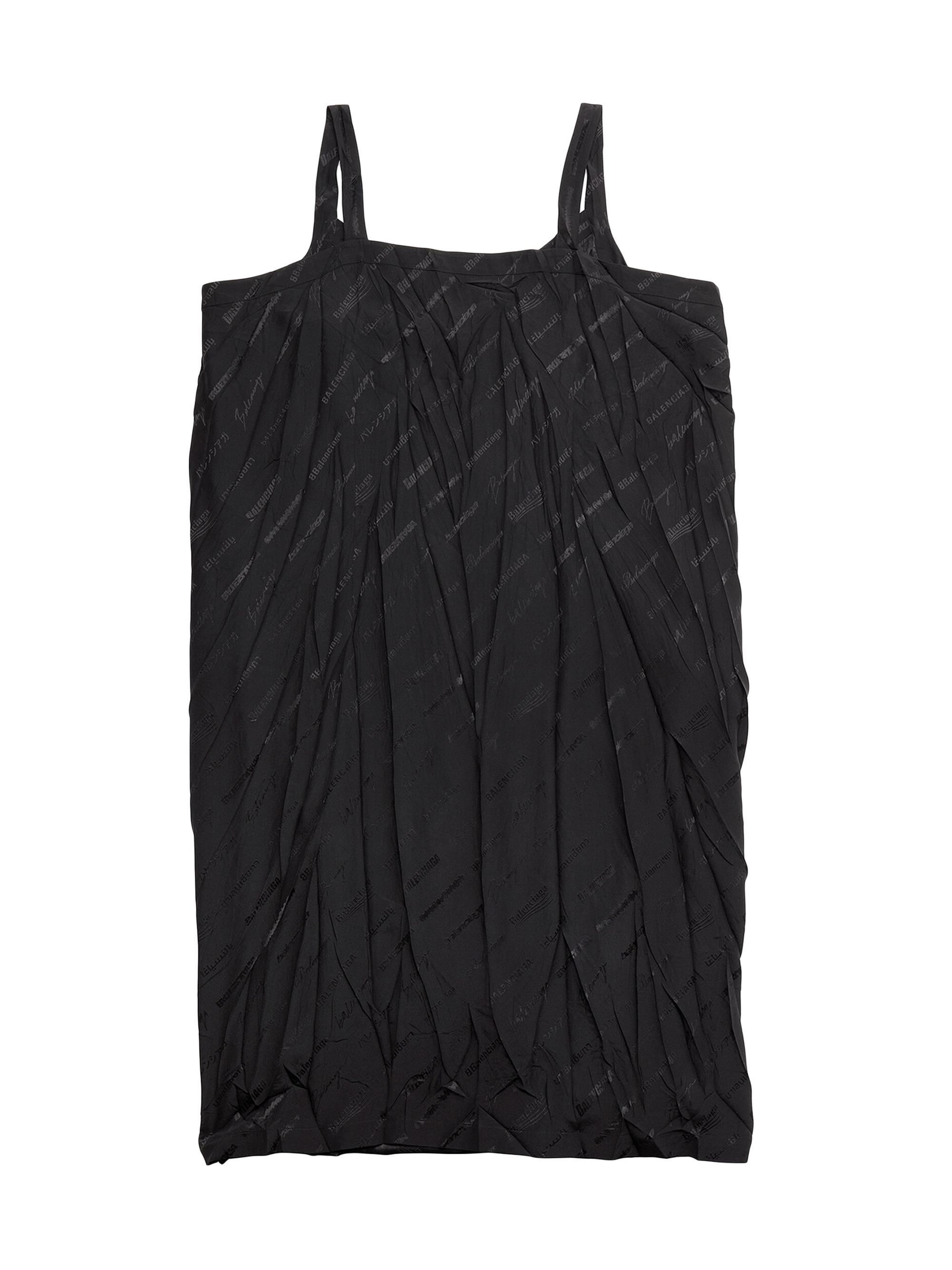 Shop Balenciaga Logomania All Over Oversized Slip Dress | Saks Fifth Avenue