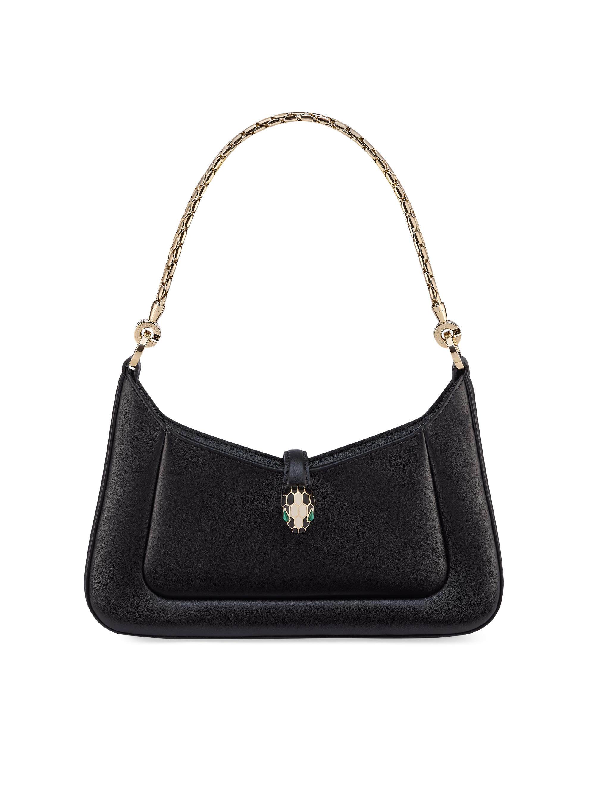 Shop BVLGARI Serpenti Forever Leather Chain-Strap Shoulder Bag | Saks ...