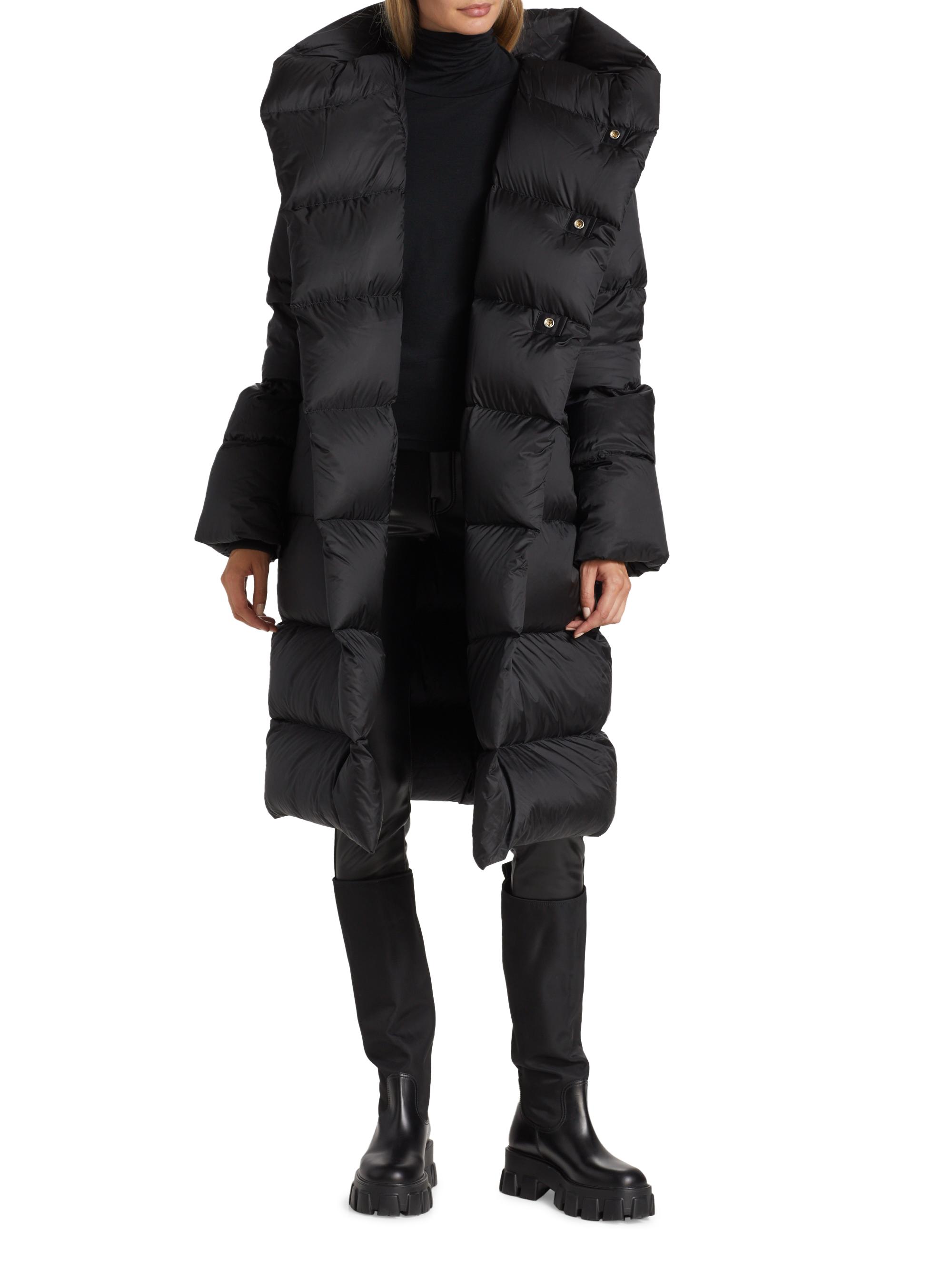 Shop Rick Owens Hooded Liner Coat | Saks Fifth Avenue