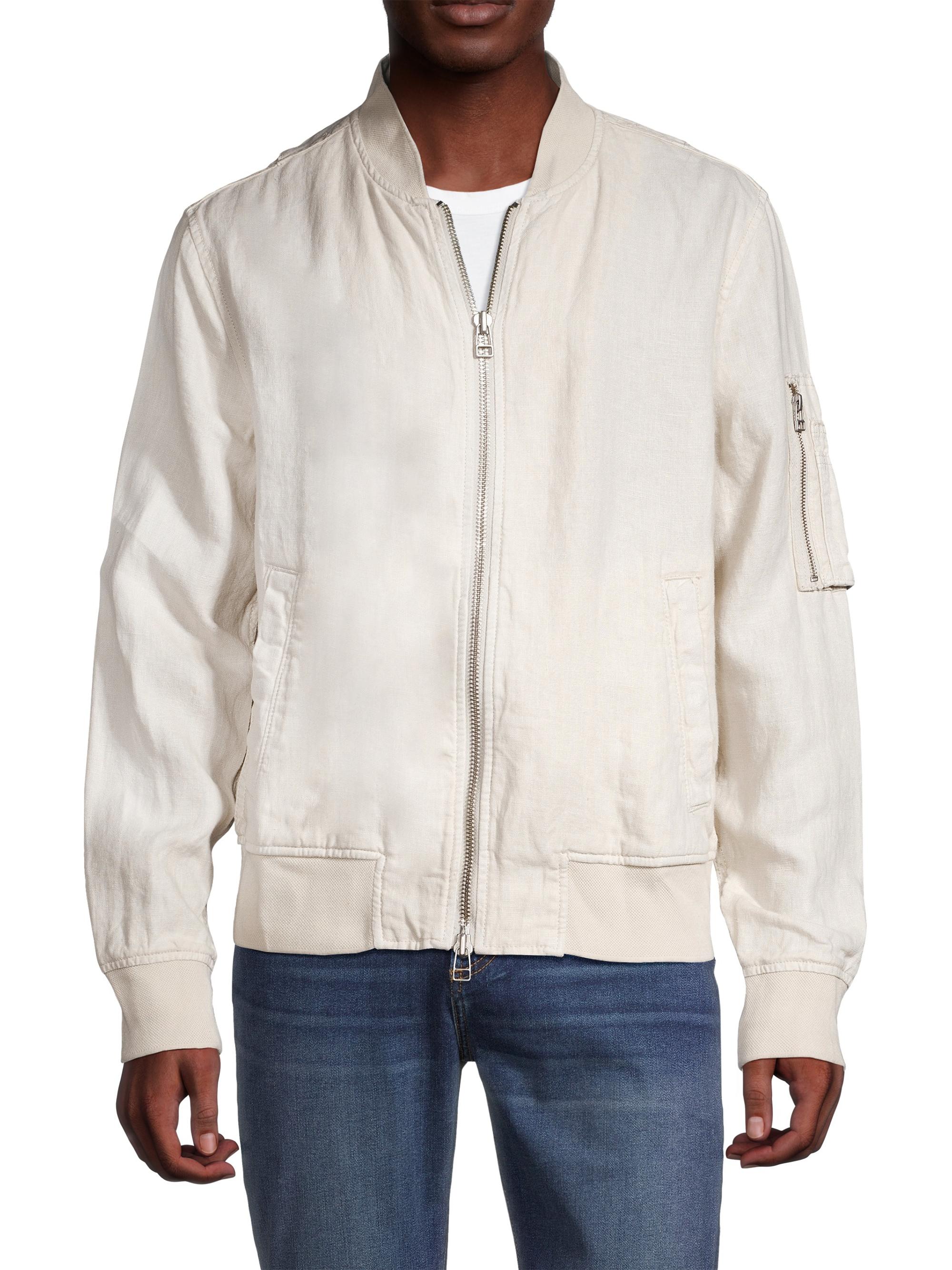 Shop Joe's Jeans Ray Linen Bomber Jacket | Saks Fifth Avenue