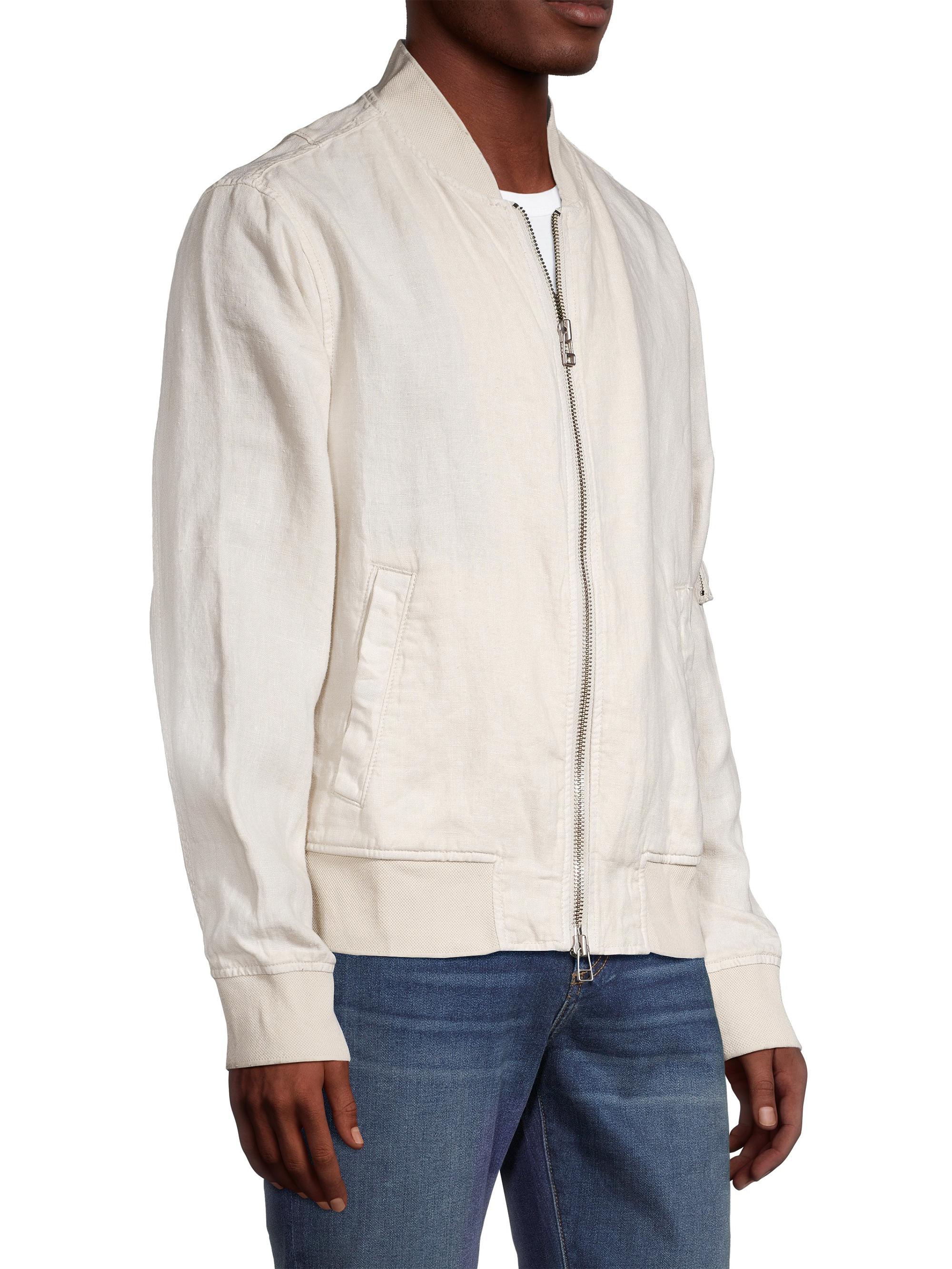 Shop Joe's Jeans Ray Linen Bomber Jacket | Saks Fifth Avenue