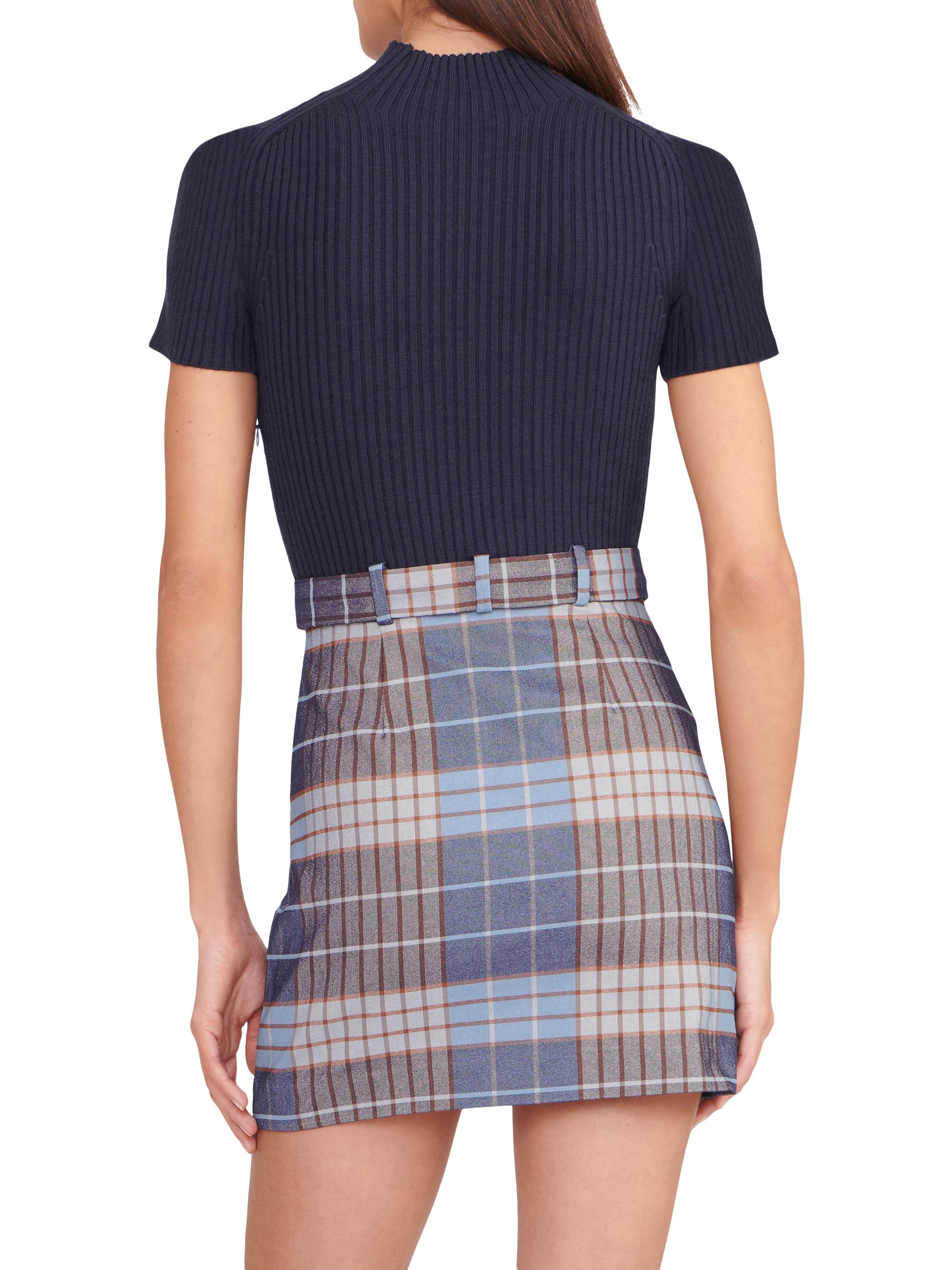 Shop Staud Patsy Plaid Minidress | Saks Fifth Avenue