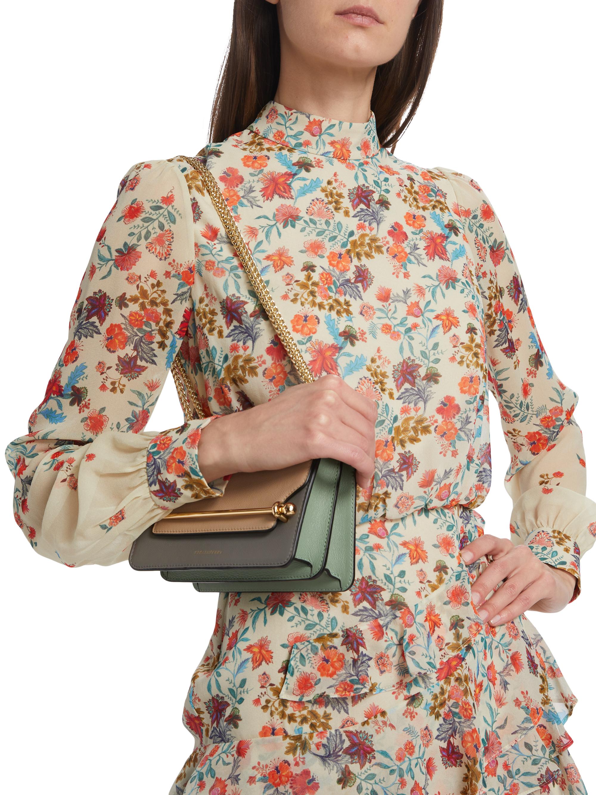 Shop Saloni Isa Floral Ruffled Knee-Length Dress | Saks Fifth Avenue