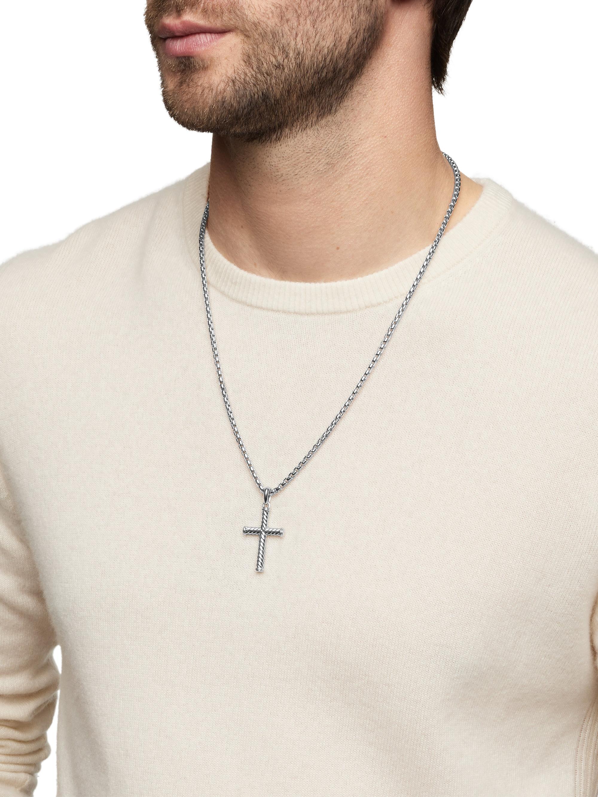 Shop David Yurman Cable Cross Pendant | Saks Fifth Avenue