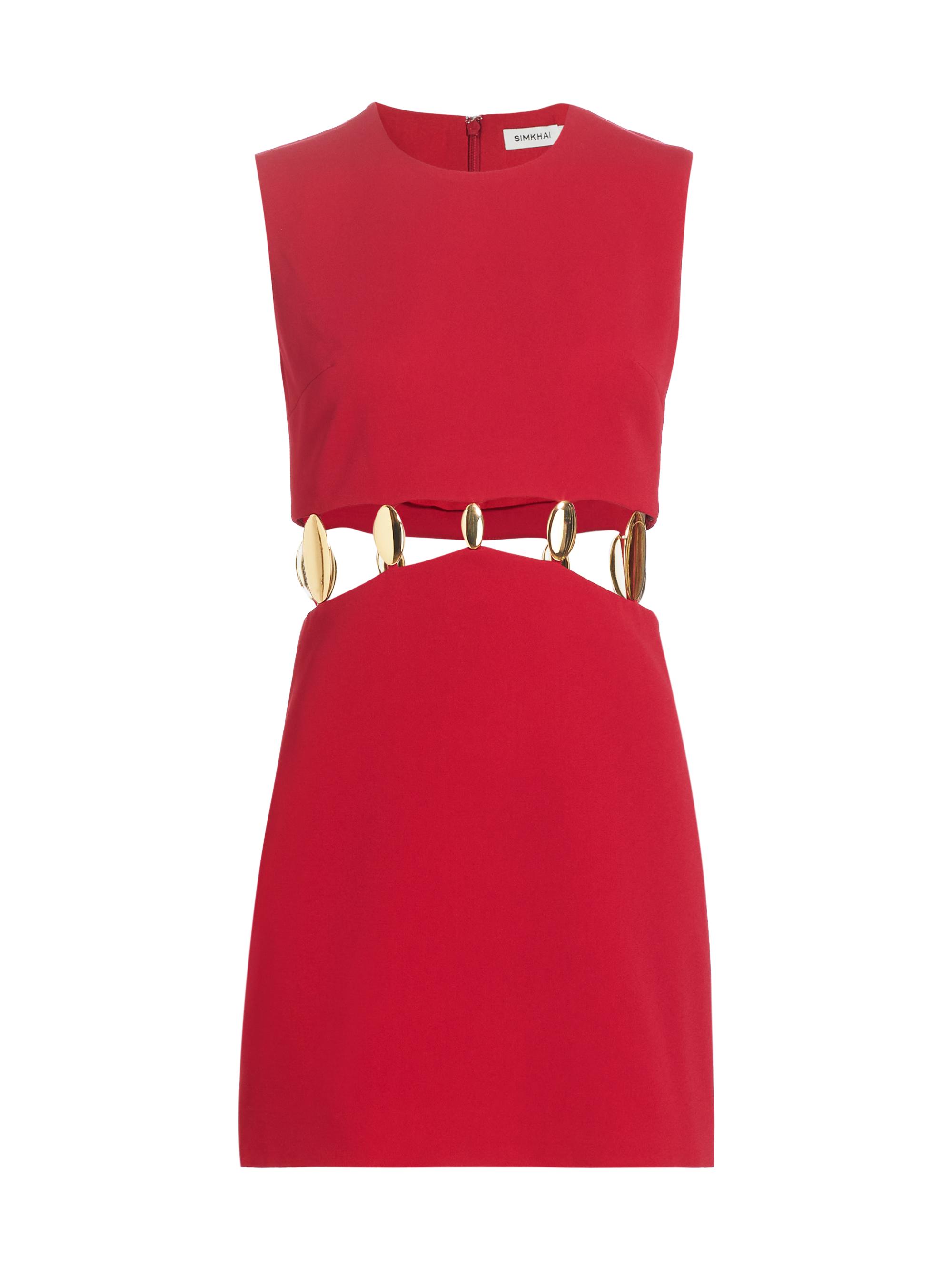 Shop SIMKHAI Dory Cut-Out Mini Dress | Saks Fifth Avenue