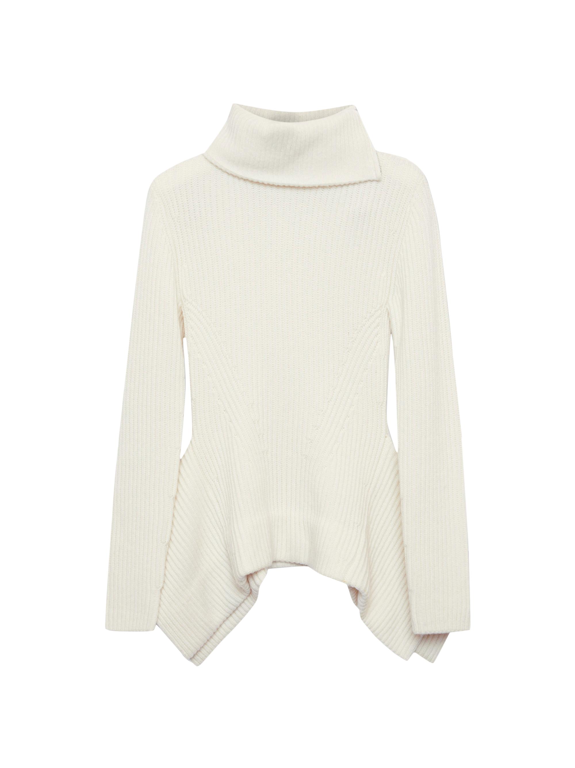 Shop SIMKHAI Keyara Fold Over Collar Sweater | Saks Fifth Avenue