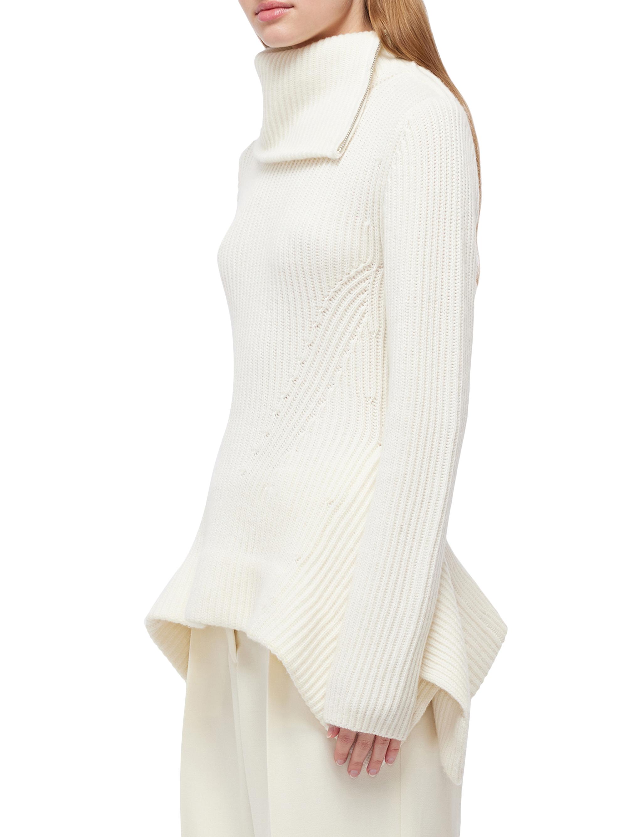 Shop SIMKHAI Keyara Fold Over Collar Sweater | Saks Fifth Avenue