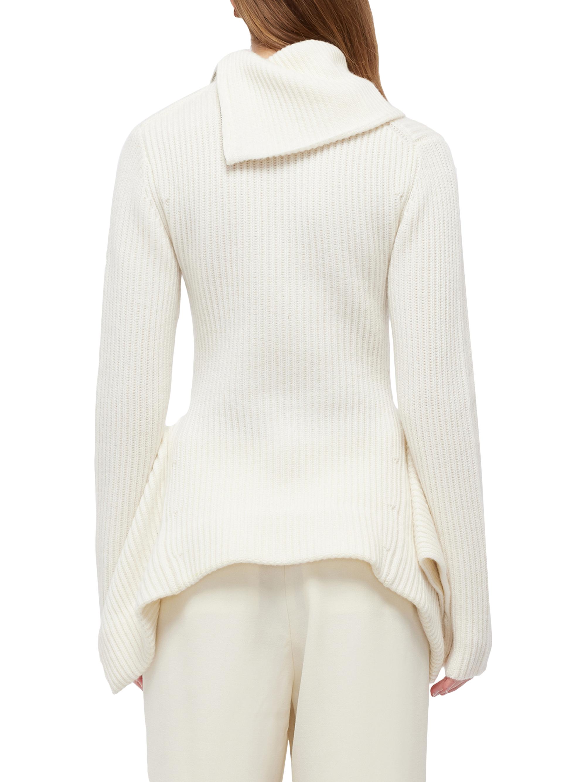 Shop SIMKHAI Keyara Fold Over Collar Sweater | Saks Fifth Avenue