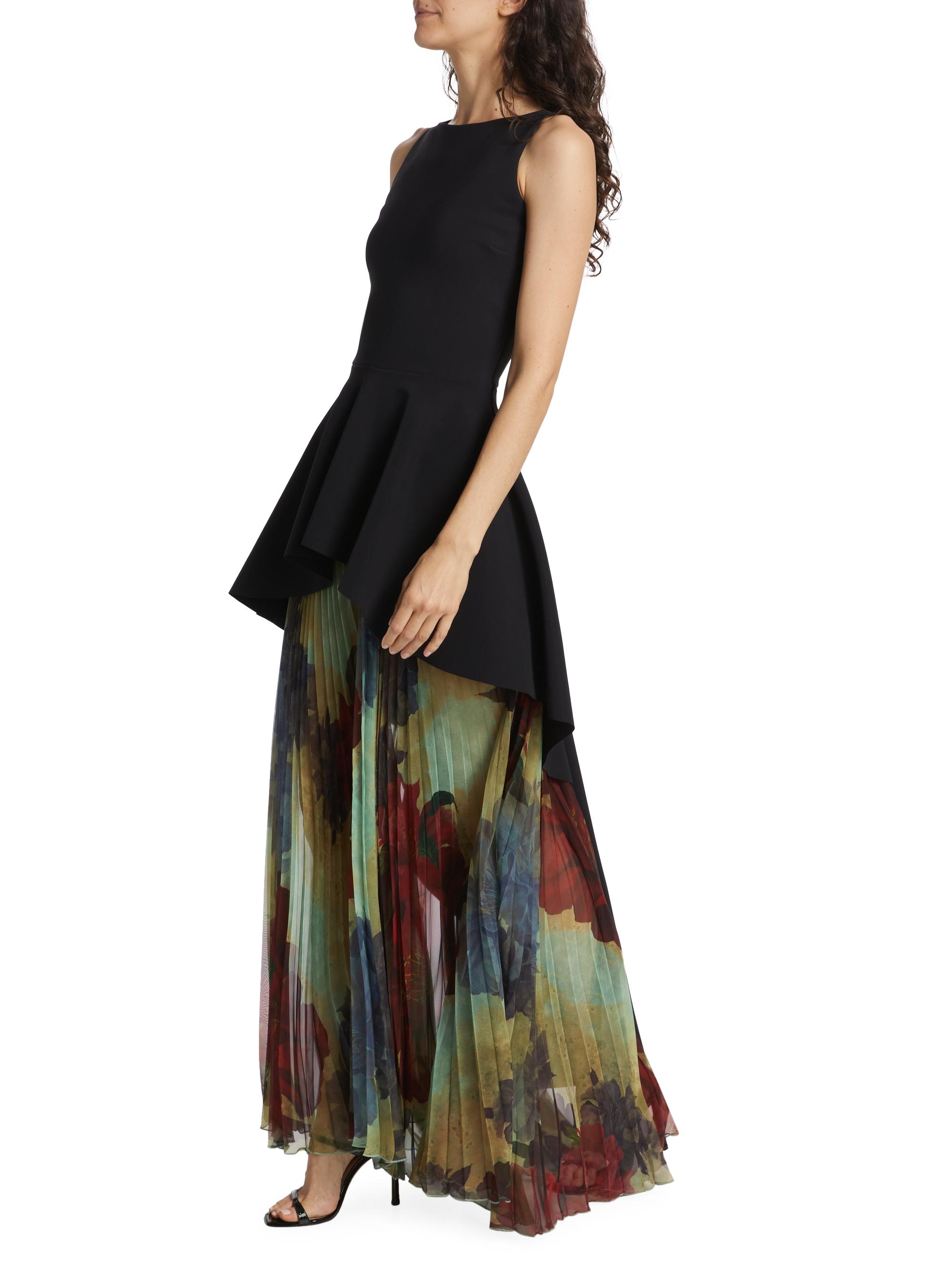 Shop Chiara Boni La Petite Robe Aci Pleated Chiffon Gown | Saks Fifth ...