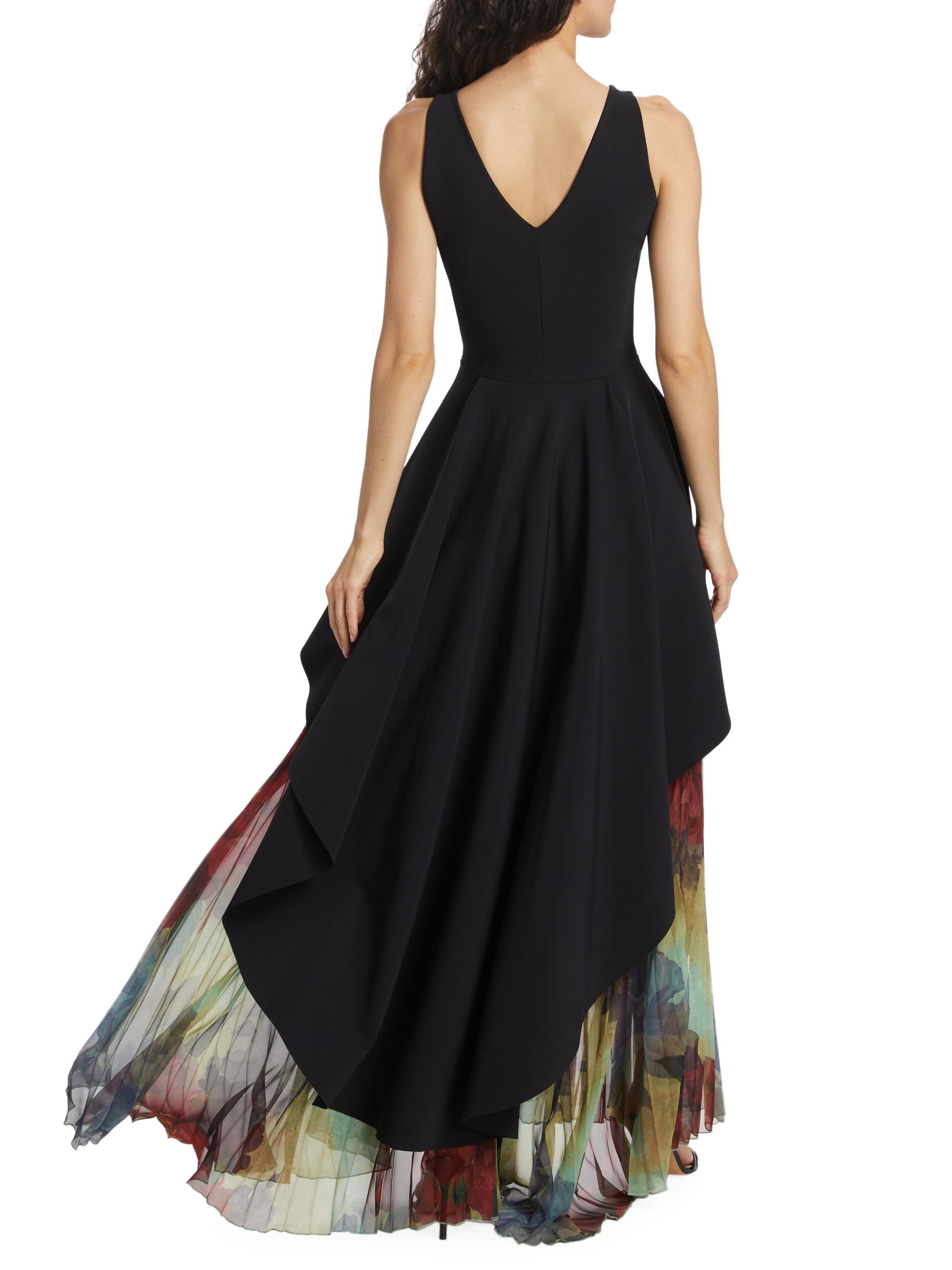 Shop Chiara Boni La Petite Robe Aci Pleated Chiffon Gown | Saks Fifth ...