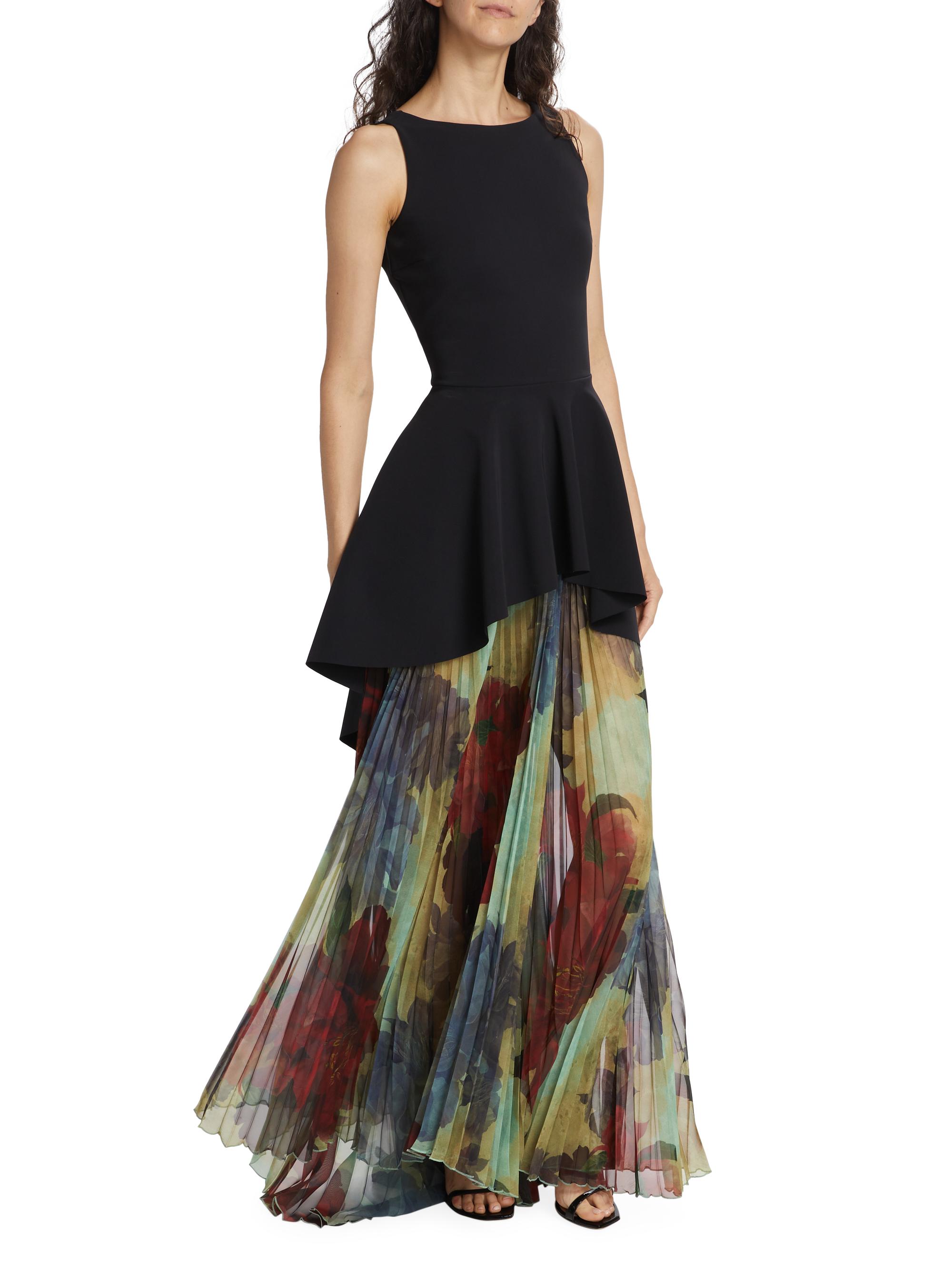 Shop Chiara Boni La Petite Robe Aci Pleated Chiffon Gown | Saks Fifth ...