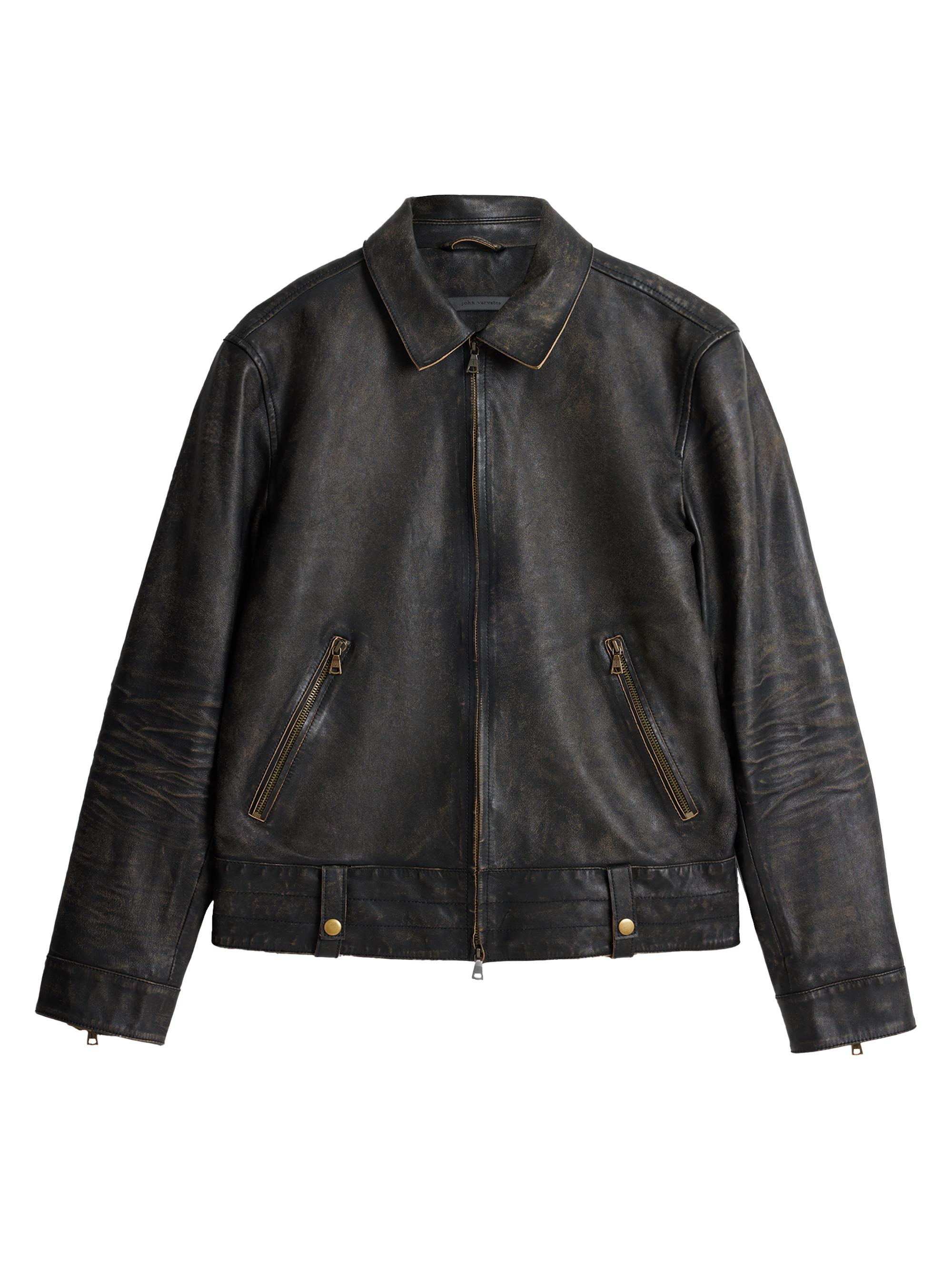 Shop John Varvatos Sorcha Leather Jacket | Saks Fifth Avenue