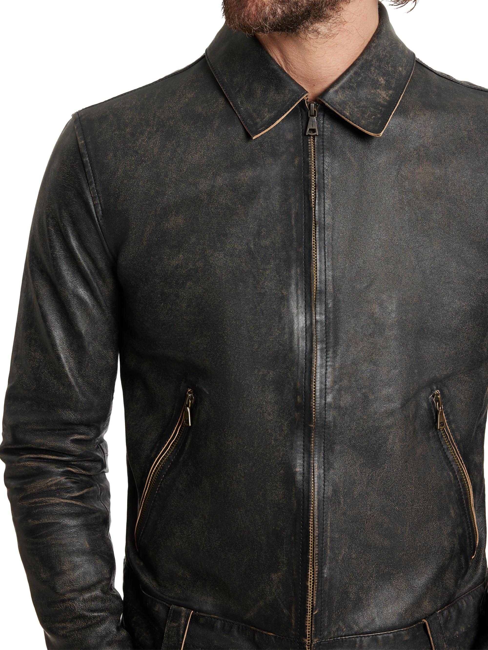 Shop John Varvatos Sorcha Leather Jacket | Saks Fifth Avenue