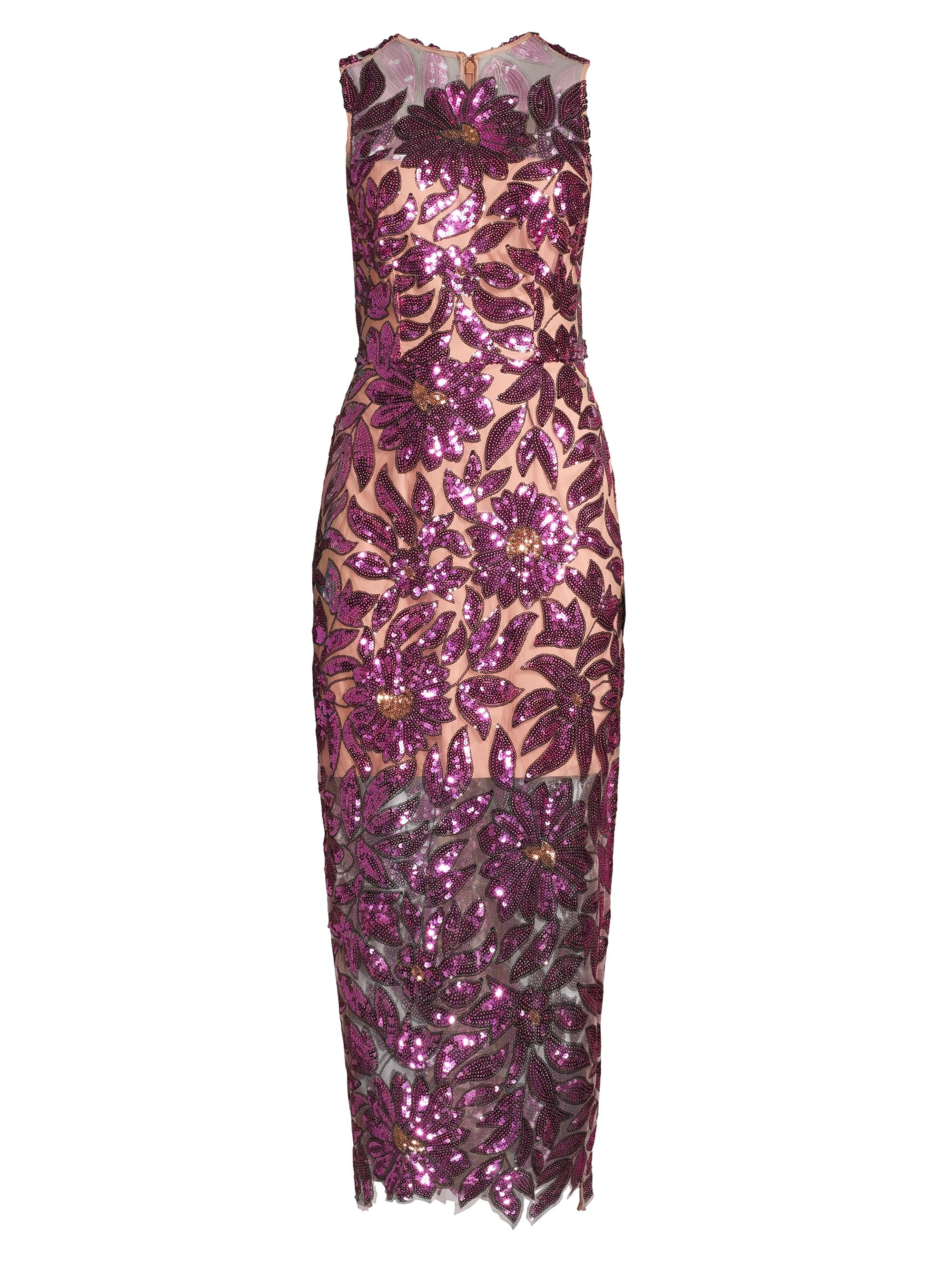 Shop Milly Kinsley Floral Garden Sequin Maxi Dress | Saks Fifth Avenue