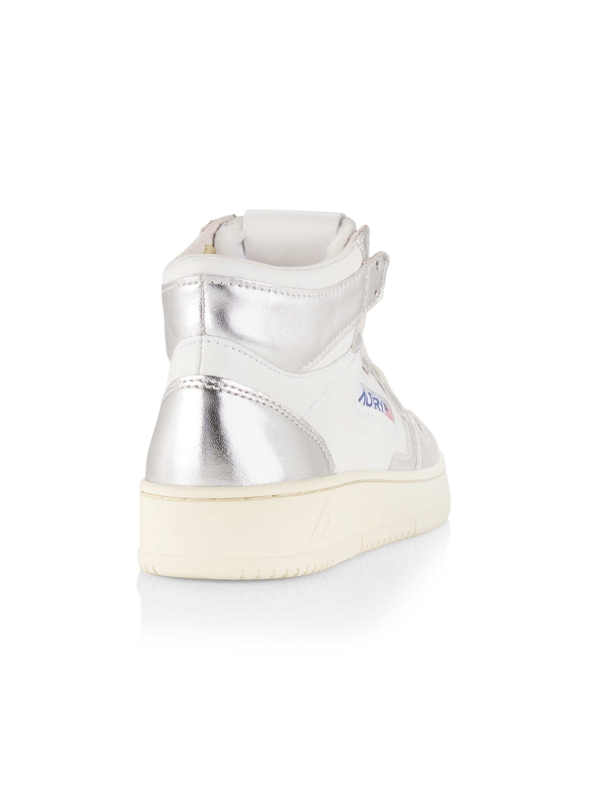 Shop Autry Medalist Mid-Top Leather Sneakers | Saks Fifth Avenue