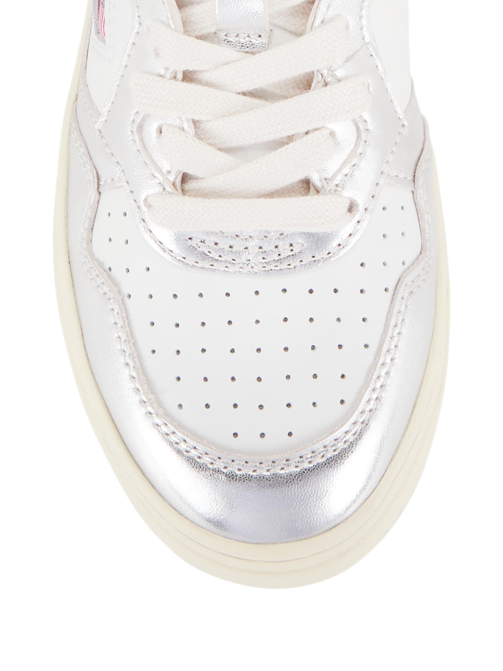 Shop Autry Medalist Mid-Top Leather Sneakers | Saks Fifth Avenue