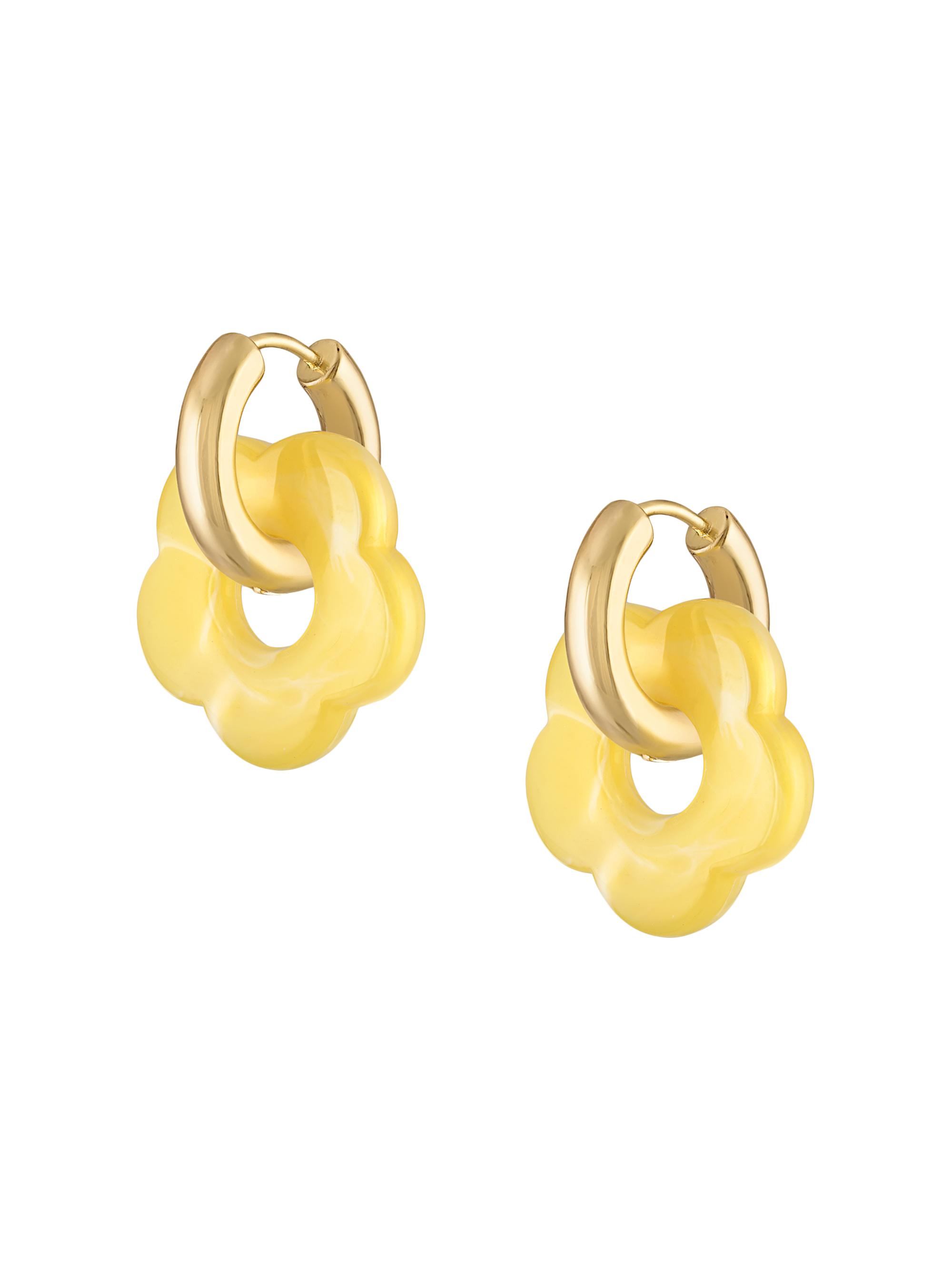 Shop Alexa Leigh 14K-Gold-Filled & Resin Flower Drop Earrings | Saks ...