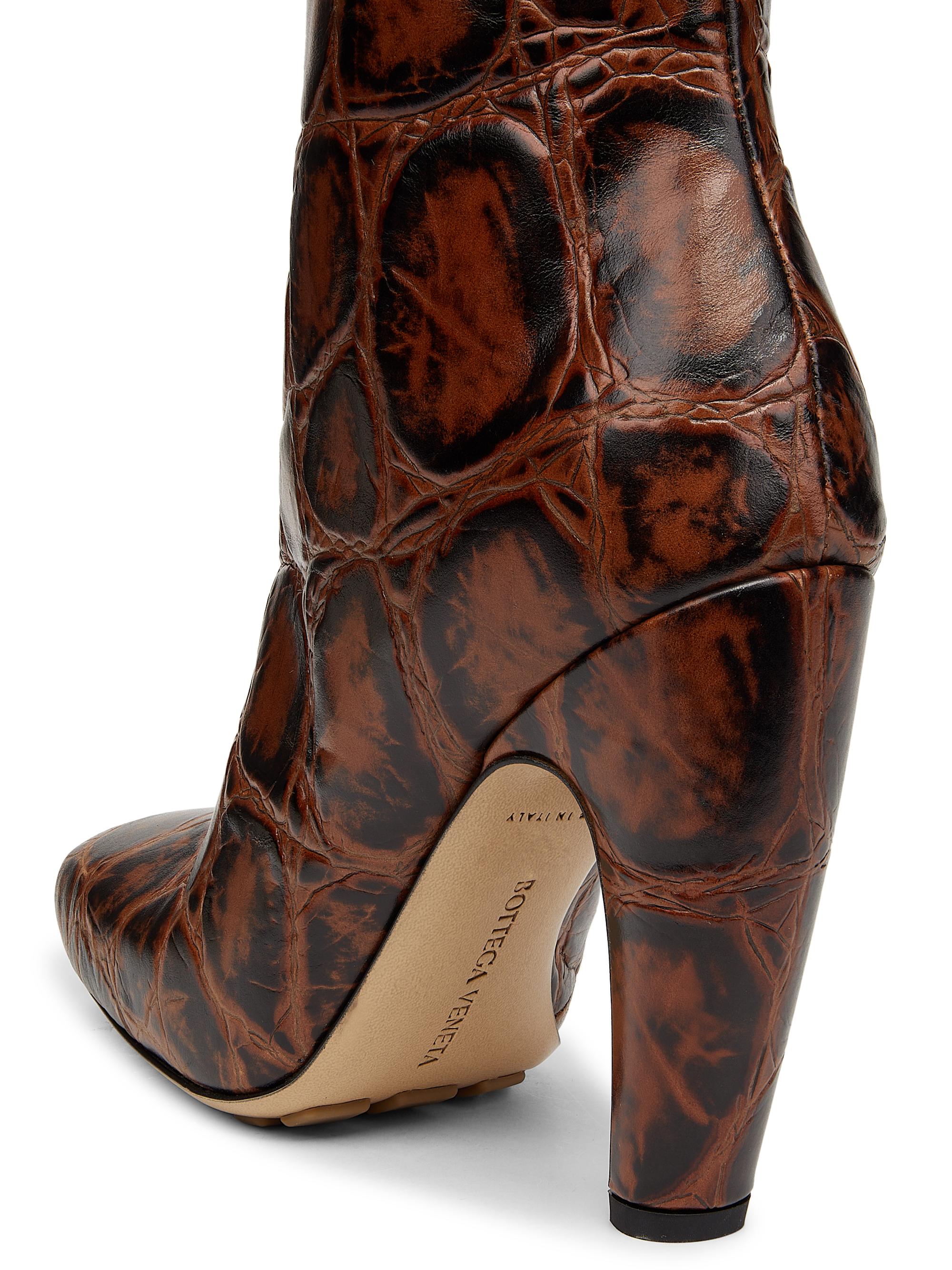Shop Bottega Veneta Canalazzo 100MM Leather Over-The-Knee Boots | Saks ...