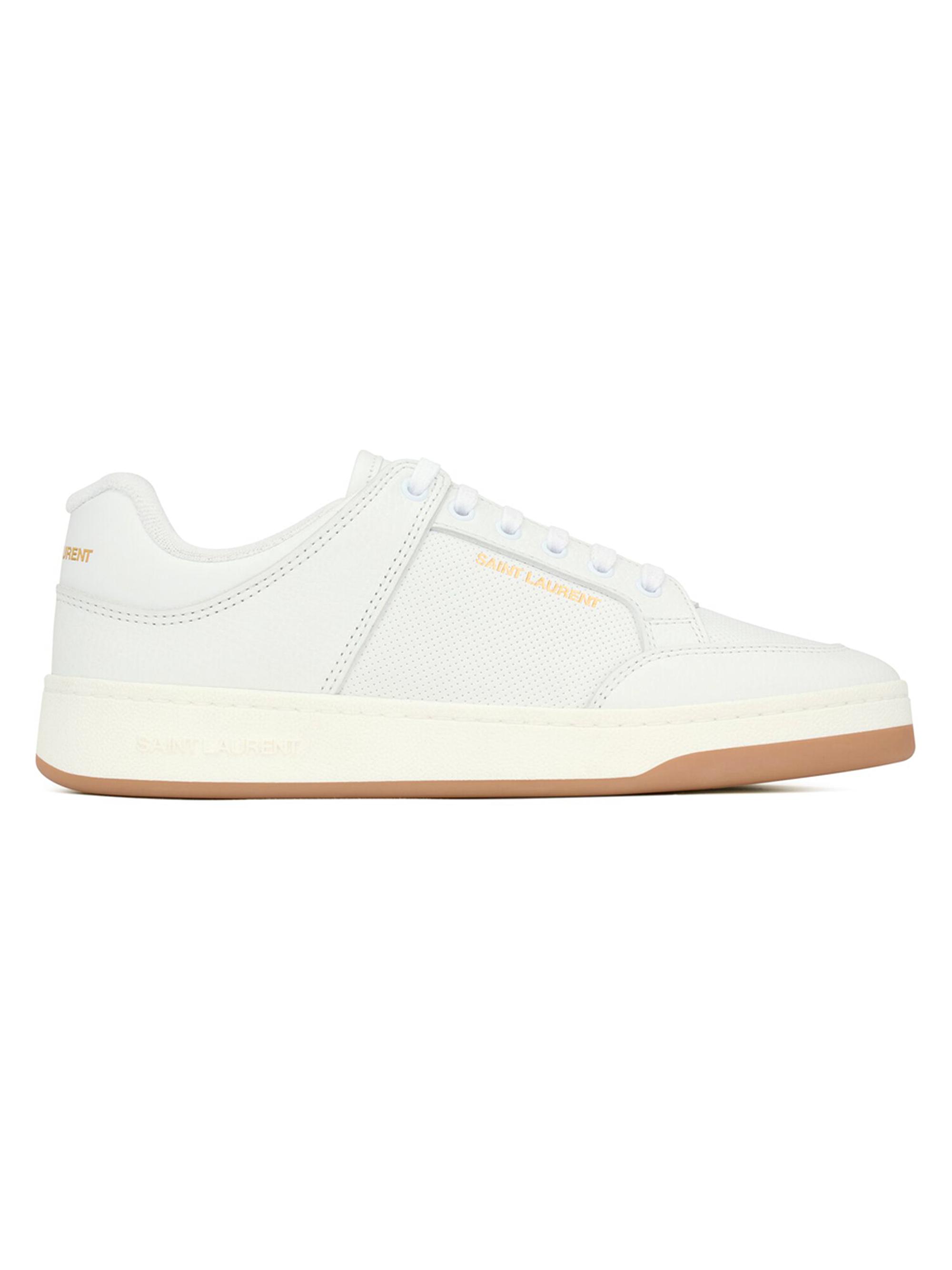 Shop Saint Laurent SL61 Sneakers In Grained Leather | Saks Fifth Avenue