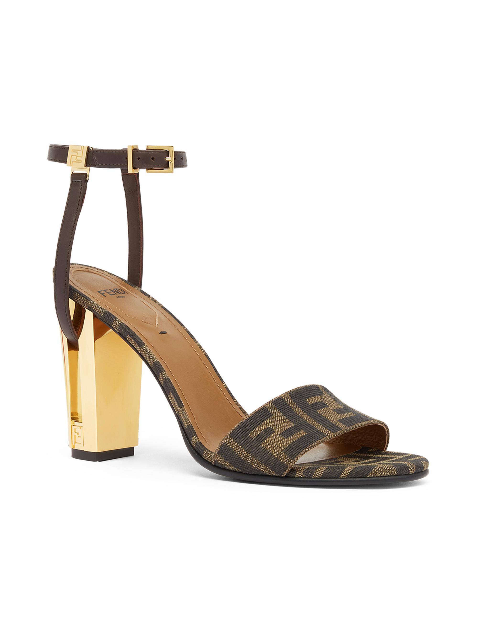 Shop Fendi FF 95MM Traced Heel Sandals | Saks Fifth Avenue