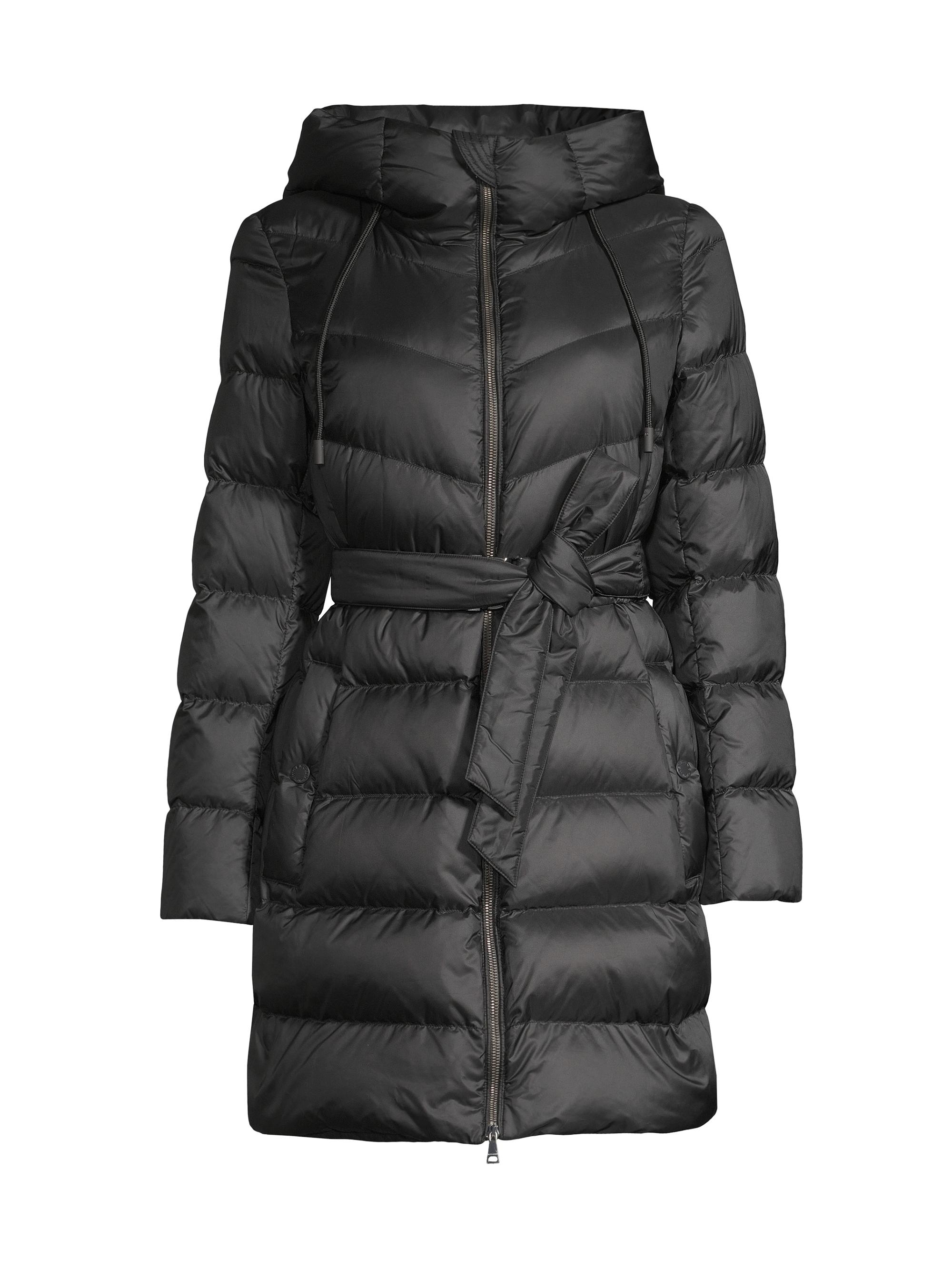 Shop Weekend Max Mara Mia Belted Down Puffer Coat | Saks Fifth Avenue