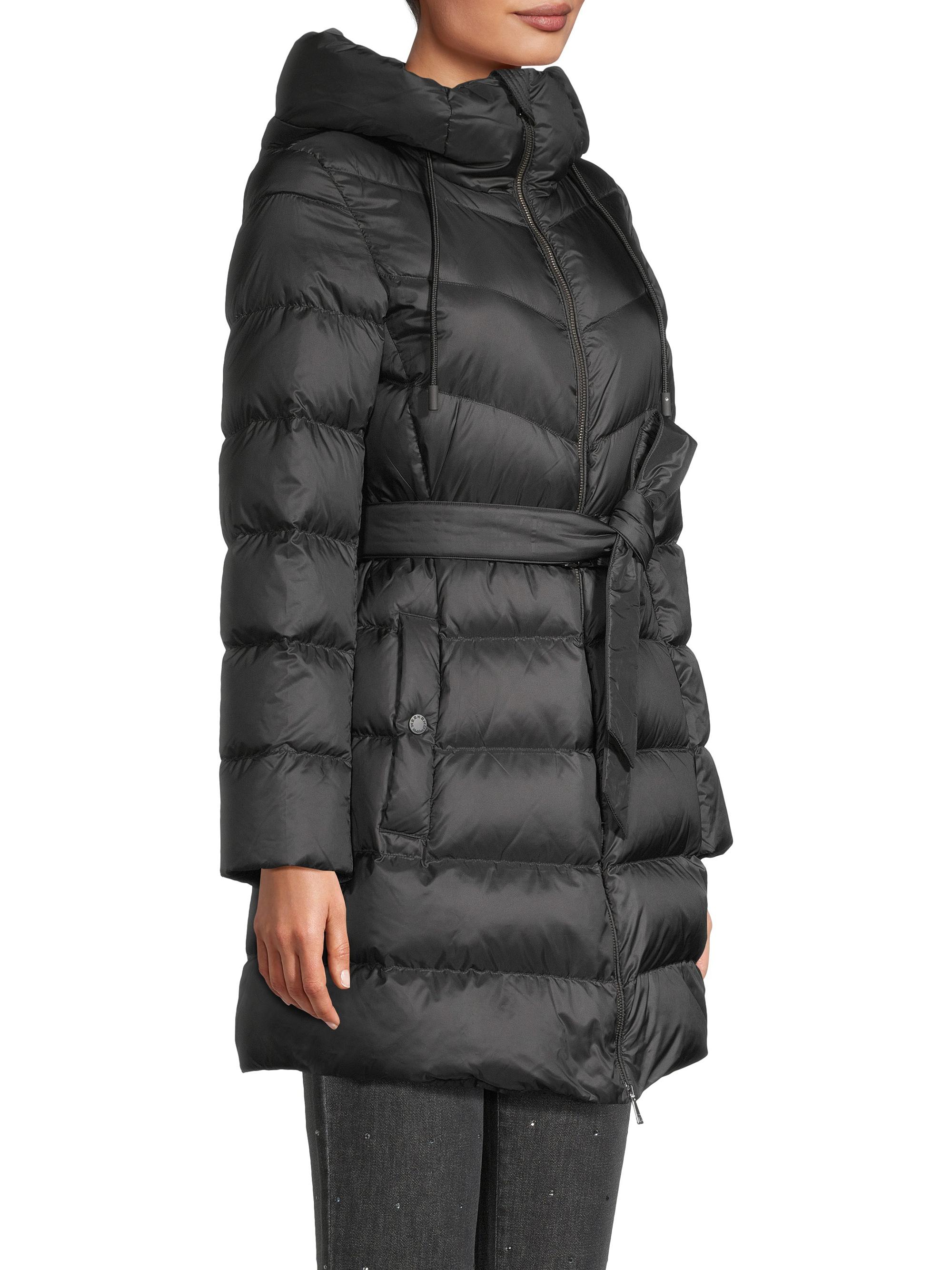 Shop Weekend Max Mara Mia Belted Down Puffer Coat | Saks Fifth Avenue