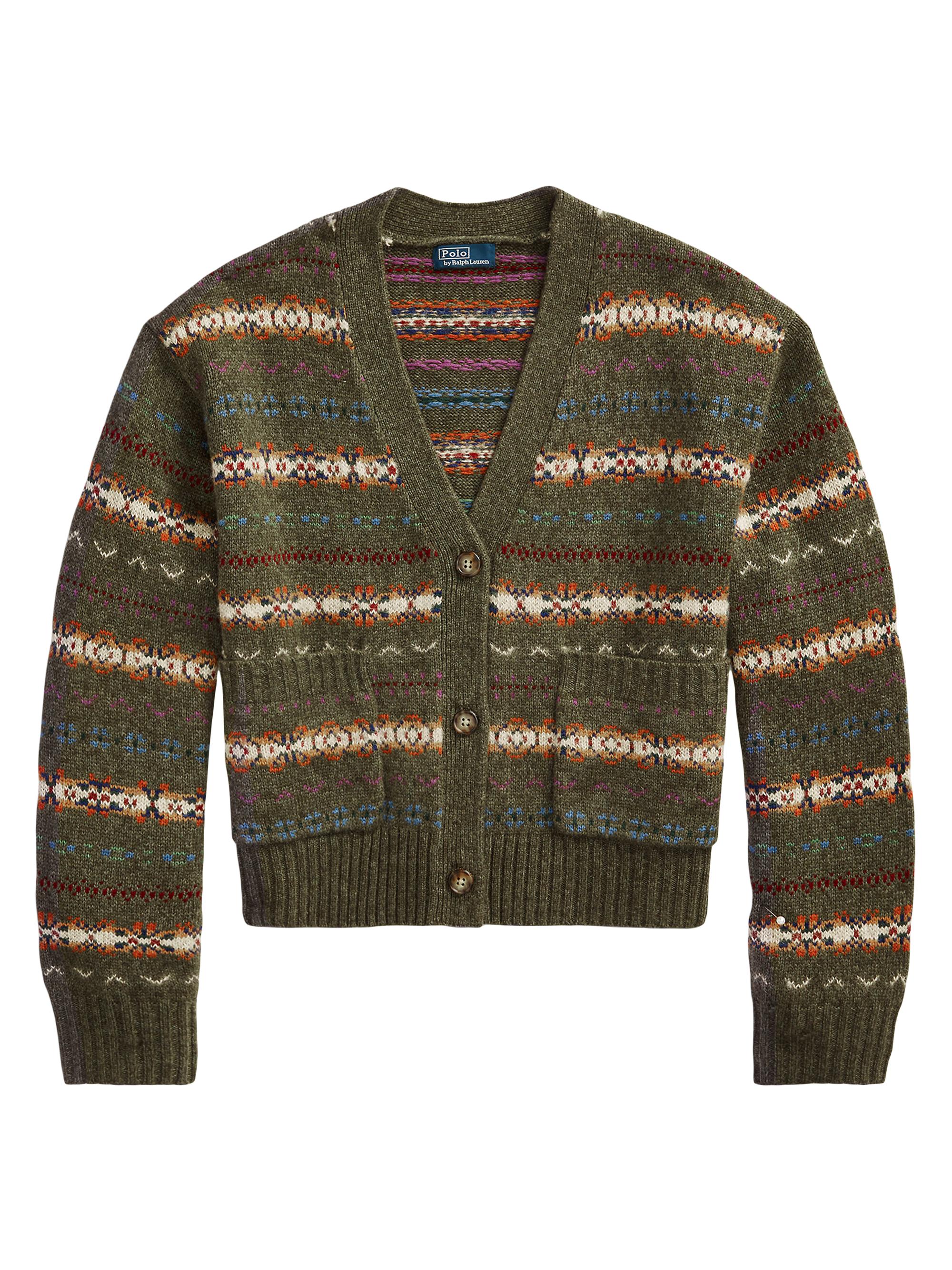Shop Polo Ralph Lauren Fair Isle-Inspired Wool-Blend Cardigan | Saks ...
