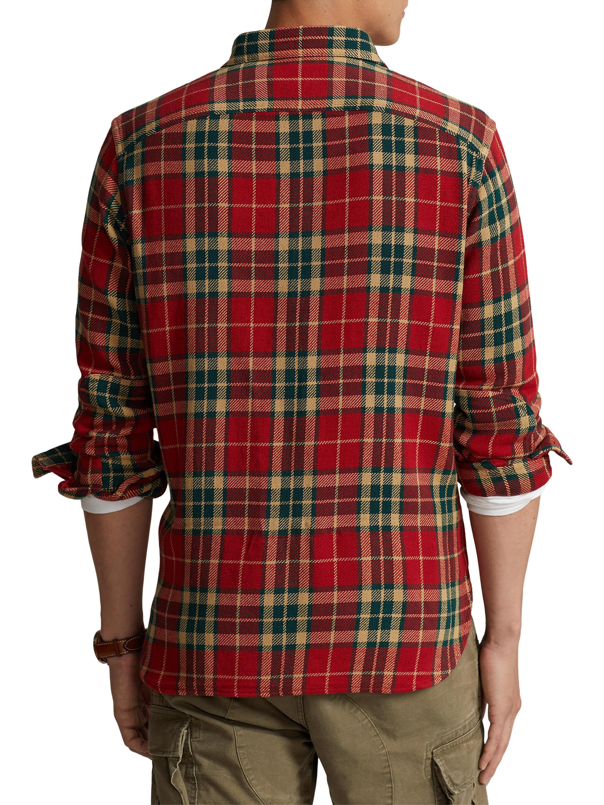 Shop Polo Ralph Lauren Outdoor Flannel Sport Shirt | Saks Fifth Avenue