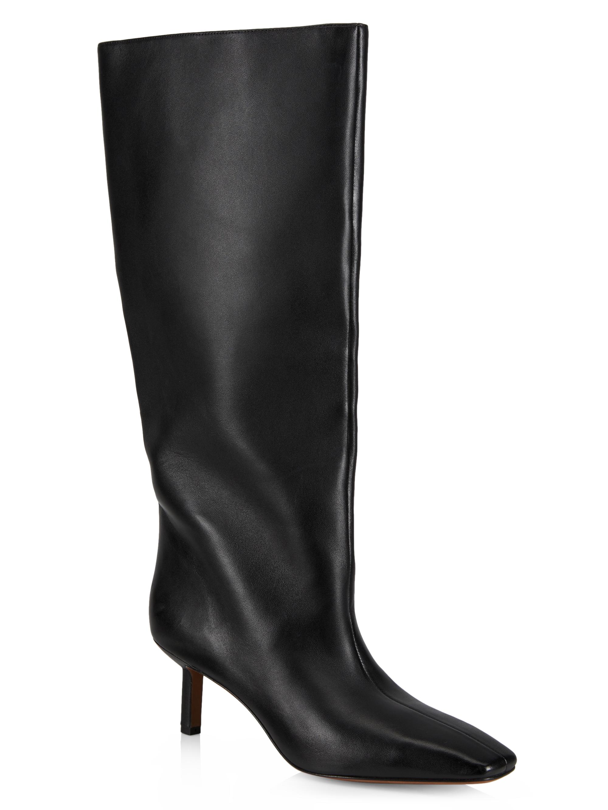 Shop 3.1 Phillip Lim Nell 65MM Leather Wide-Shaft Boots | Saks Fifth Avenue